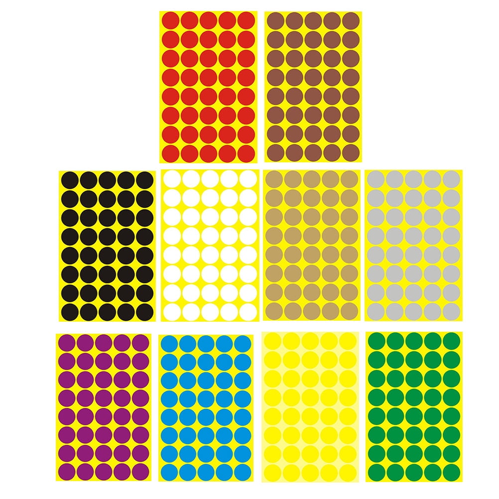 unbranded 10 Sheets Self Adhesive Labels Book Organization Stickers ...