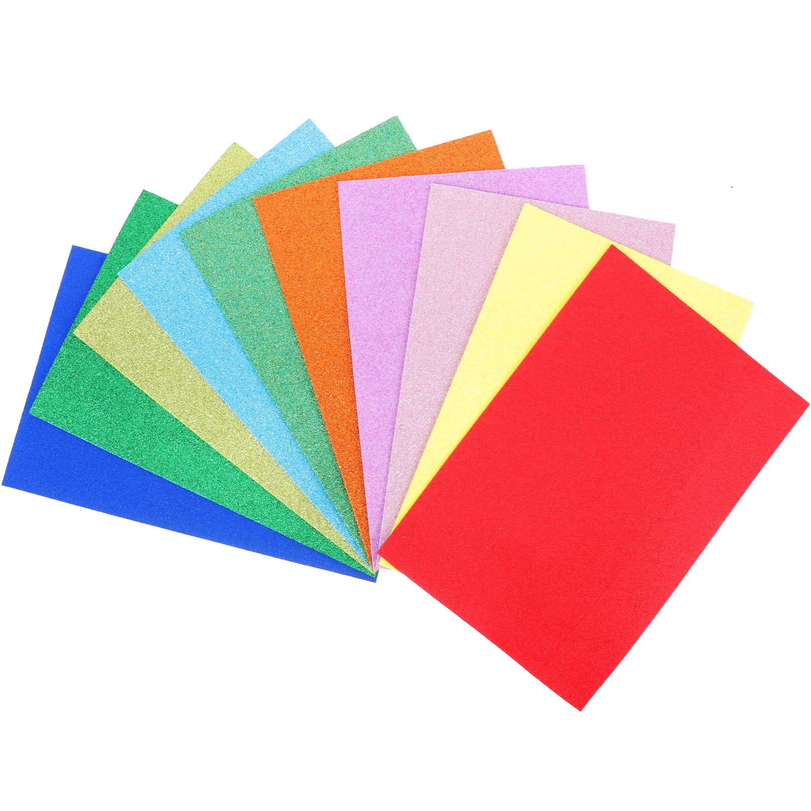 unbranded 10 Sheets Sequin Sponge Paper Making Boxes A4 Glitter for ...