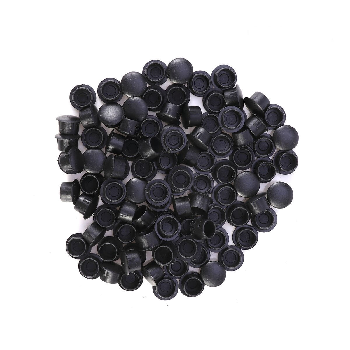 MOKKHNB Kitchen Cabinet Hinge Screw Covers Caps Plastic Black 100Pcs ...