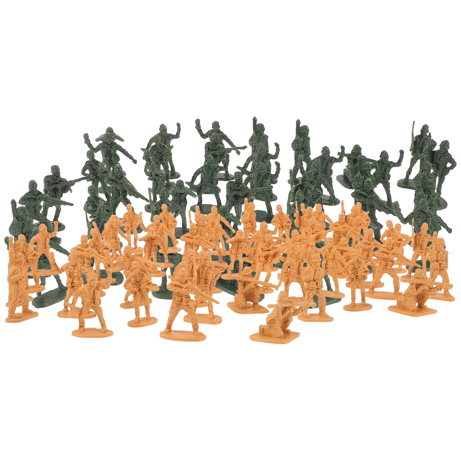 unbranded 100 Pcs Action Figures Mini Soldiers Miniature People for ...