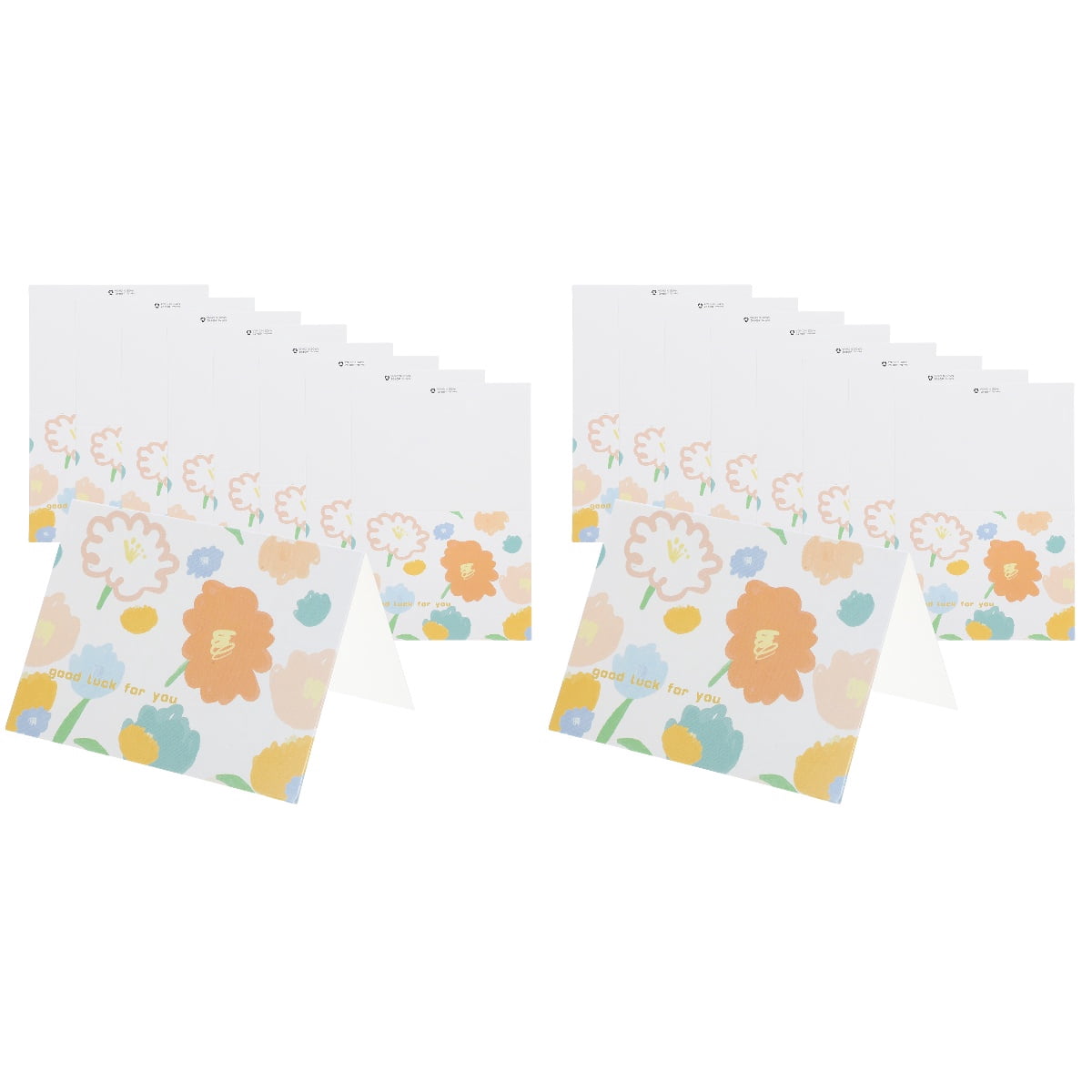 unbranded 100 Pcs Blank Greeting Cards Decorative Empty Writing Cards ...