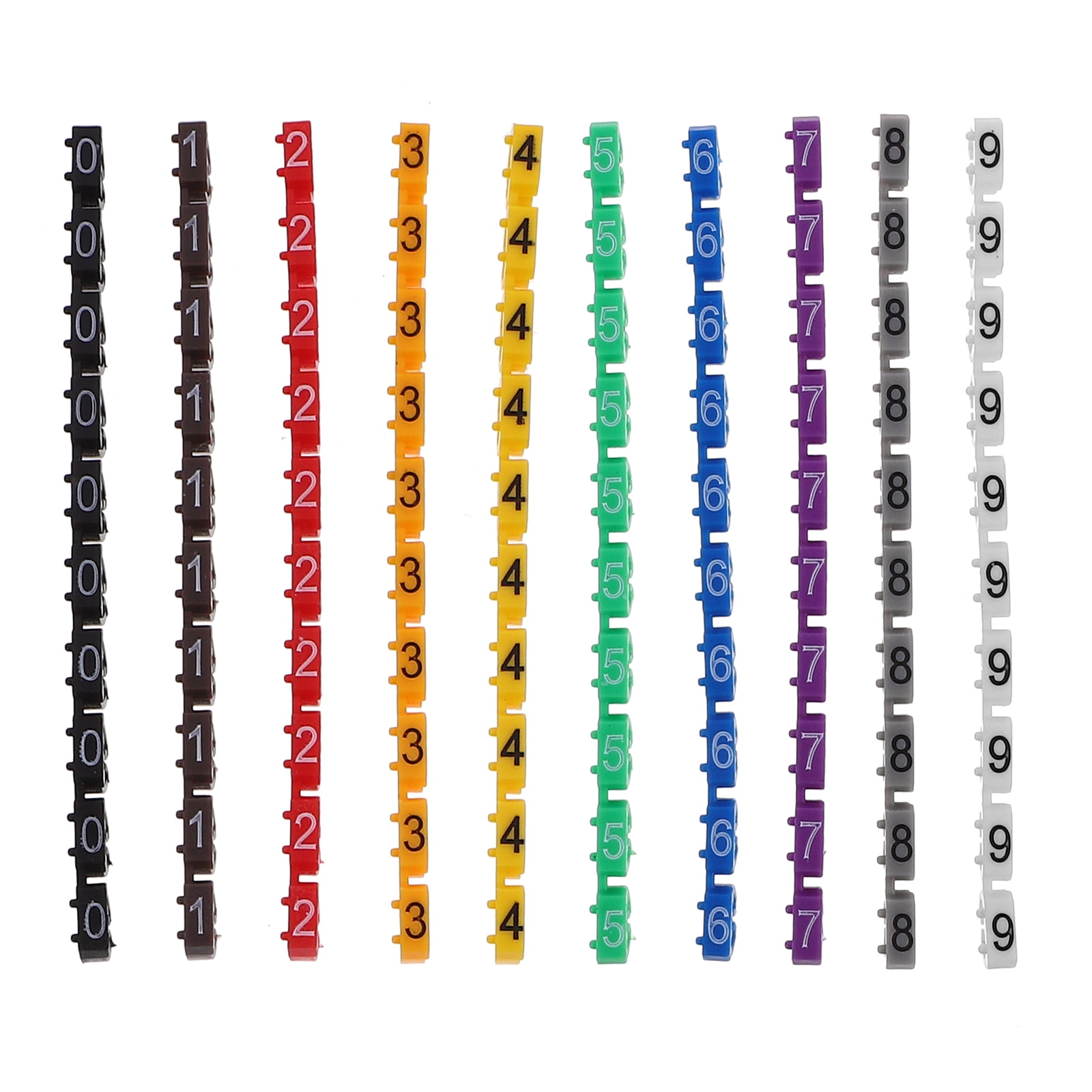 unbranded 100 Pcs Cable Ties Reusable Bread Twisty-ties Wire Number ...