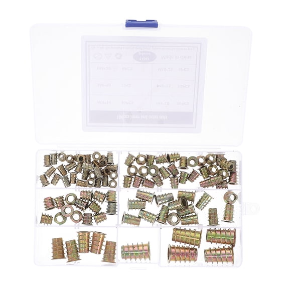 Furniture Screw-In Inserts and Fasteners for Secure Wood Assembly