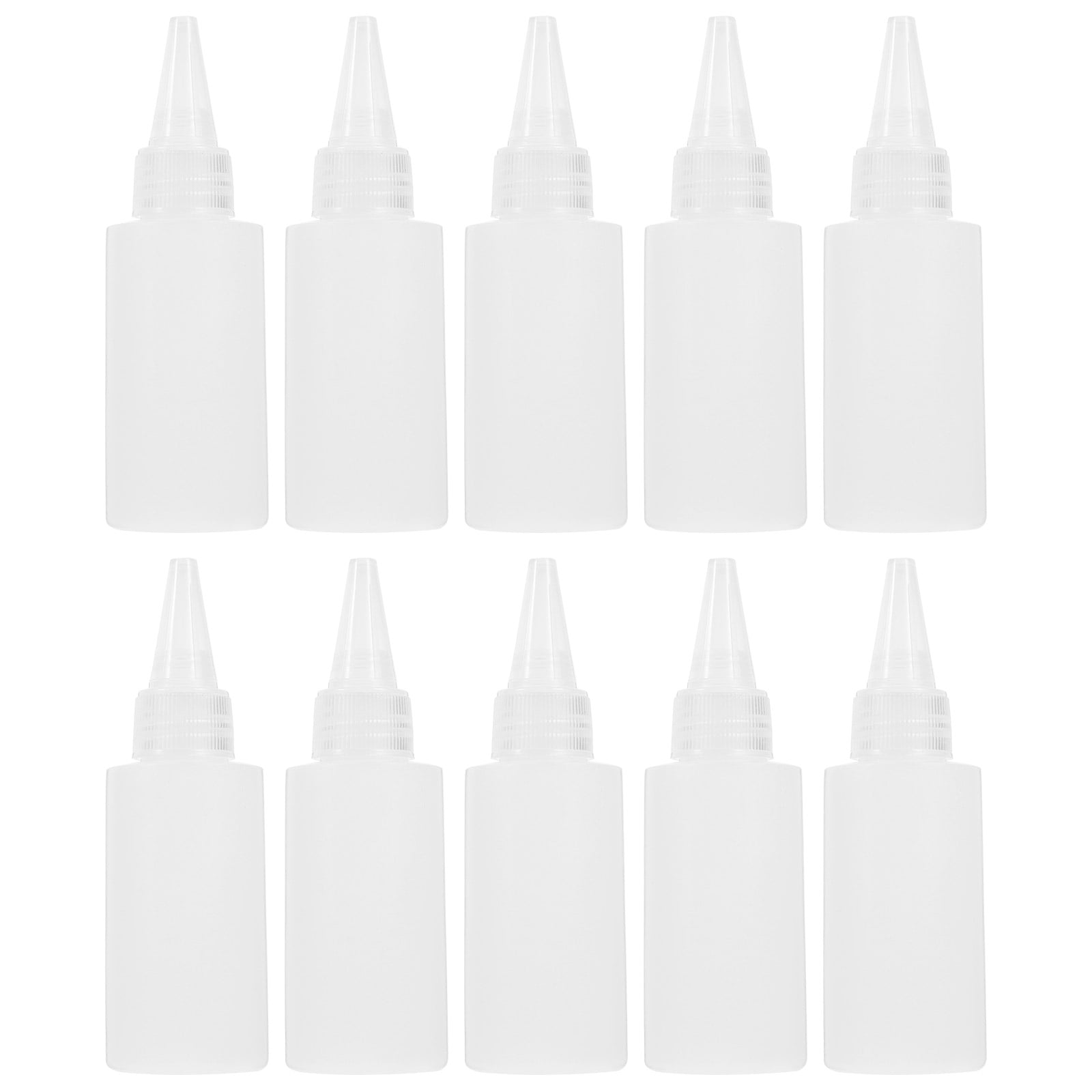 unbranded 100 Pcs Clear Squeeze Bottle Paint Containers Adhesive ...