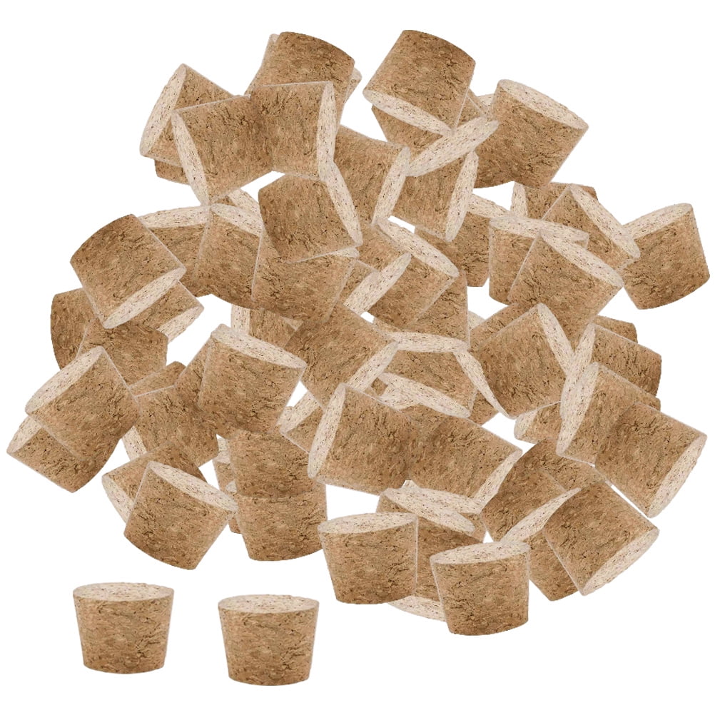 unbranded 100 Pcs Cork Airtight Wine Bottle Stoppers 2.1X2X1.6CM Light ...