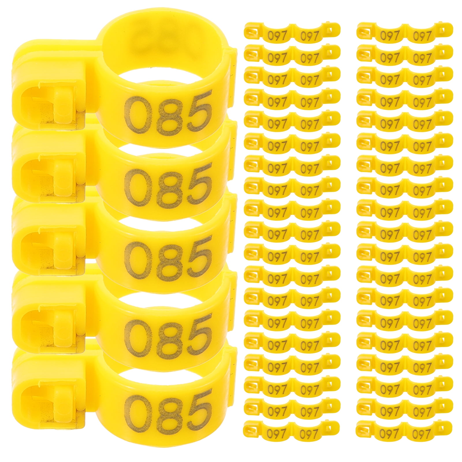 unbranded 100Pcs Chicken Leg Marking Rings Chicken Identification Bands ...