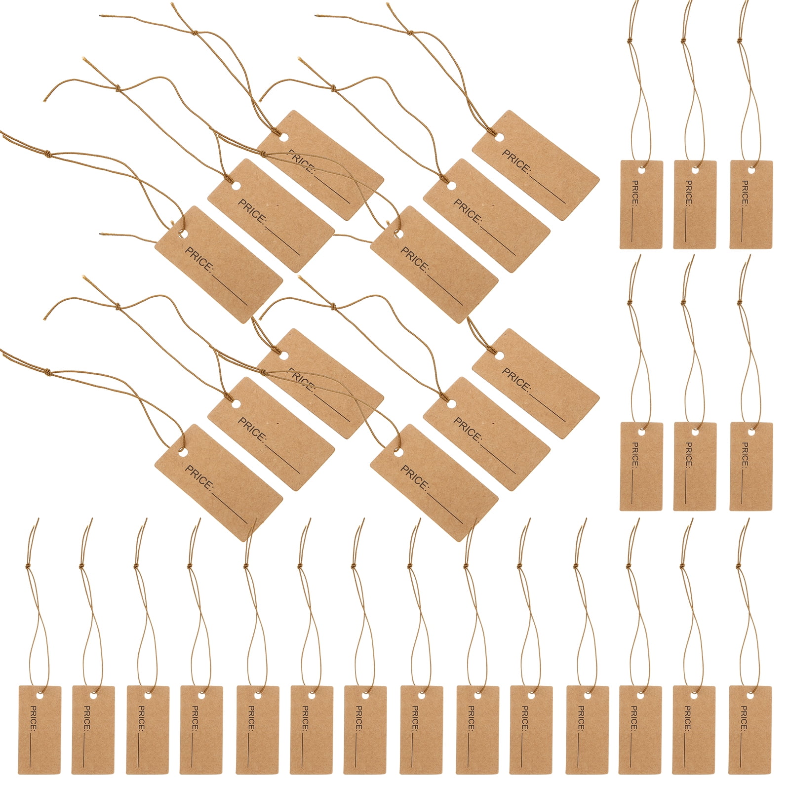 unbranded 100 Pcs Hooks Gold Chains Price Tag Sticker Hanging Tags ...