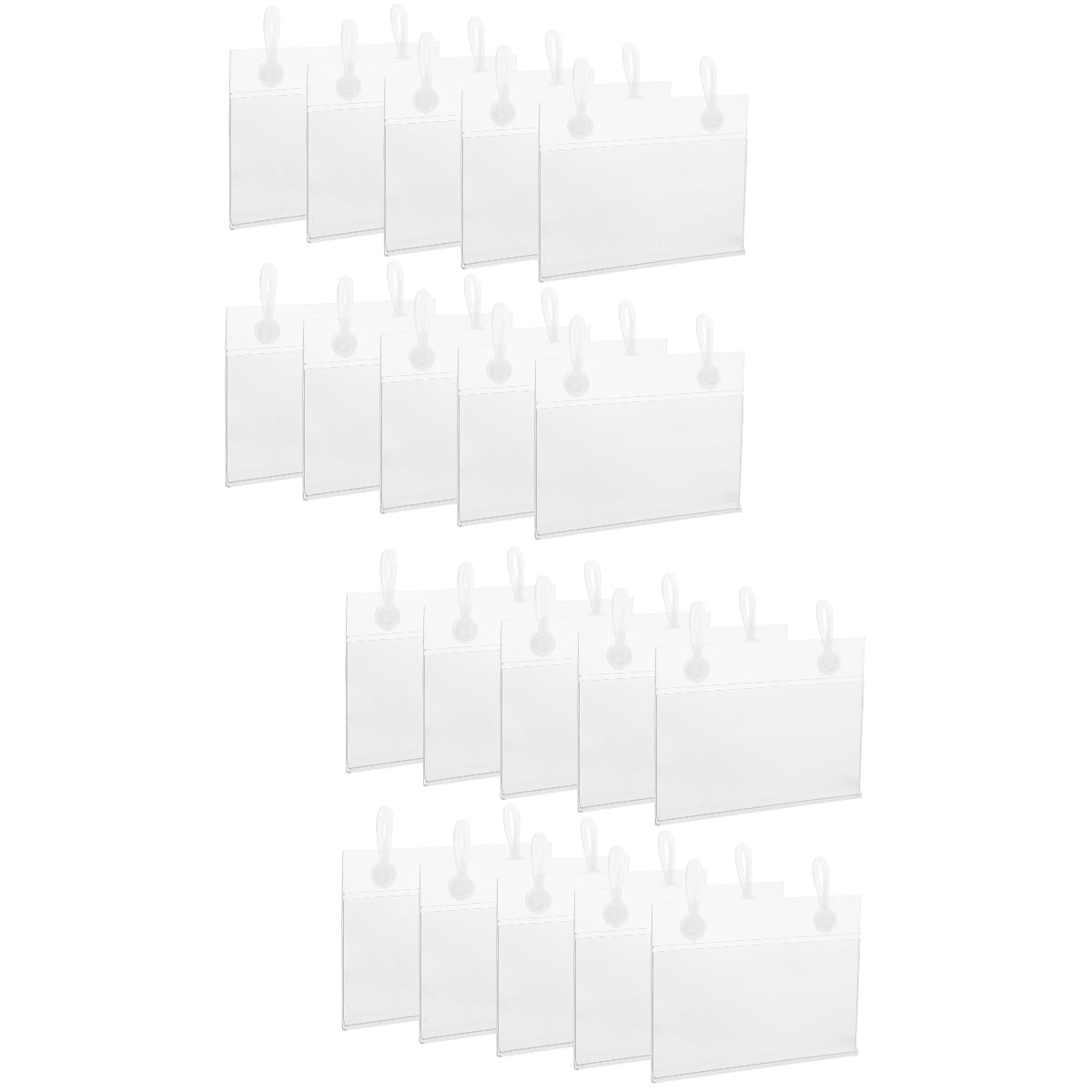 unbranded 100 Pcs Retail Price Label Holders Transparent Sign Holders ...