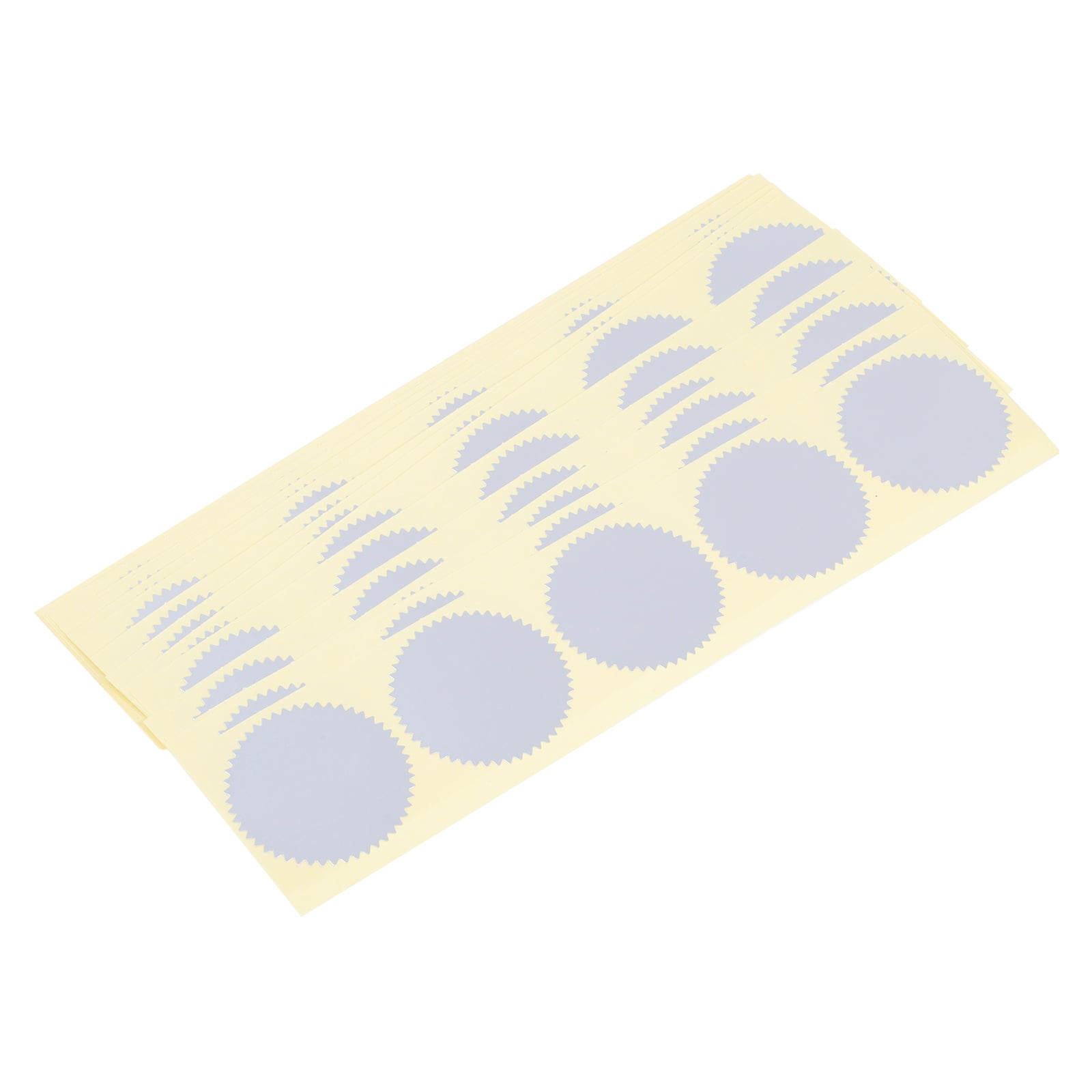 unbranded 100 Pcs Labels Embossed Quality Seal Stickers 5X5cm Silver ...