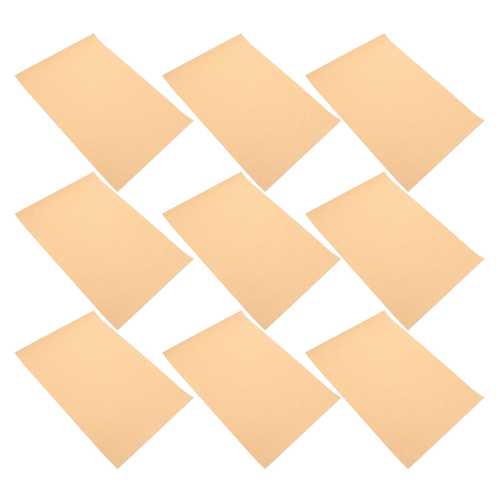 unbranded 100 Pcs A4 Kraft Cardboard High Density Paper Plates Drawing ...