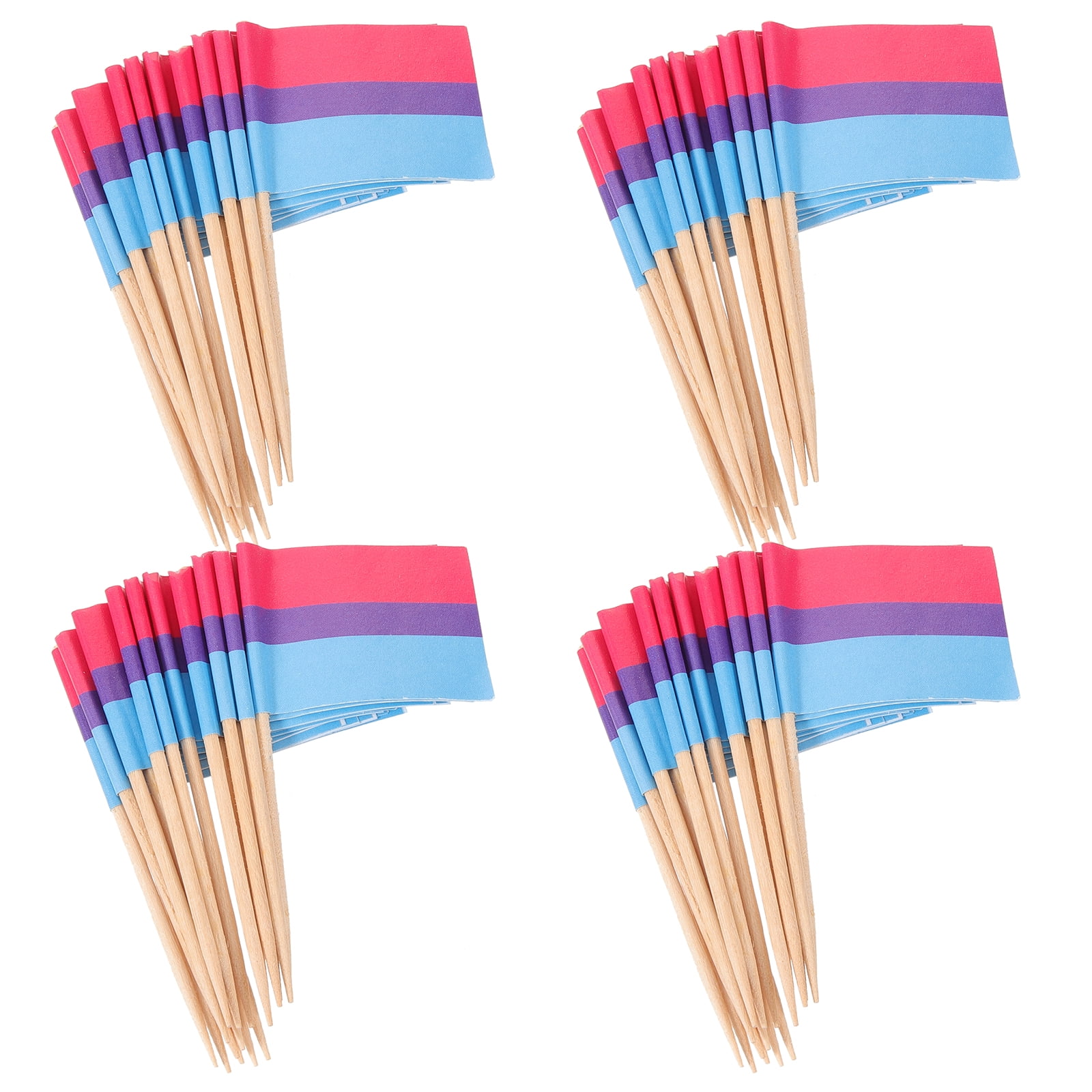 unbranded 100 Pcs Pride Flag Progress LGBT Toothpicks Dessert Toppers ...