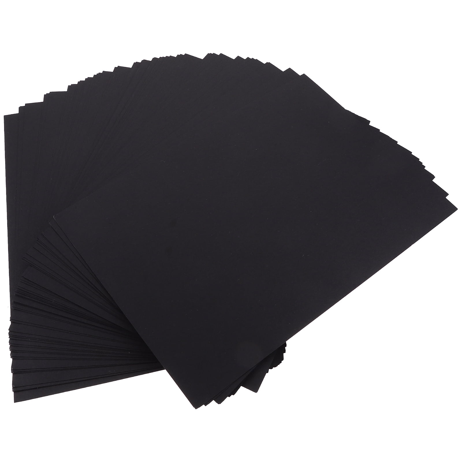 unbranded 100 Pcs Pulp Black Sheets Craft Paper Colored Origami Child ...