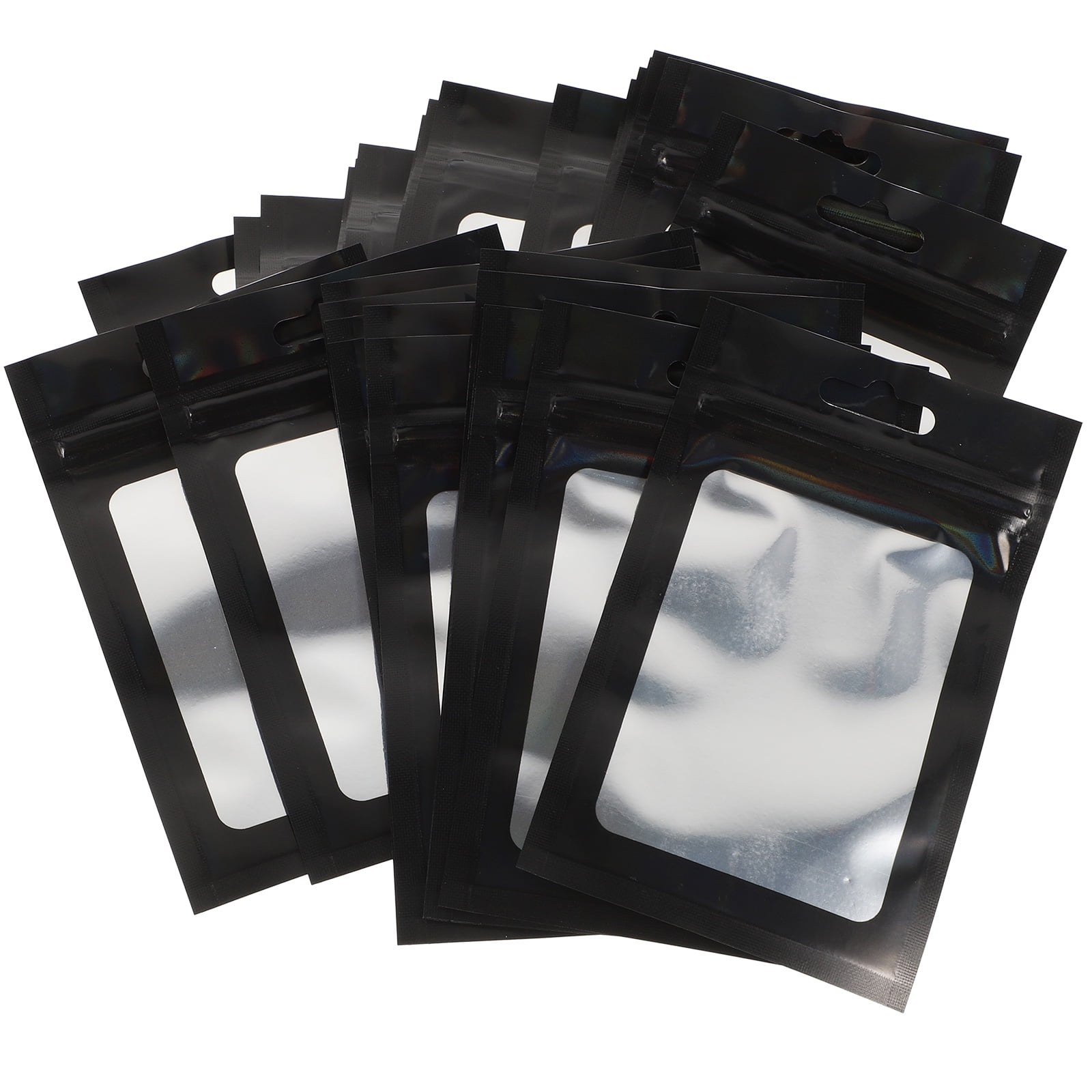 unbranded 100 Pcs Sample Bags Stackable Storage Bins with Lids Shelves ...