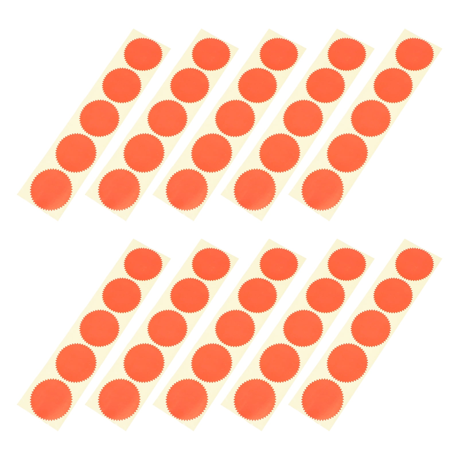 unbranded 100 Pcs Seal Label Sticker Stamp Stickers Star Point Orange ...