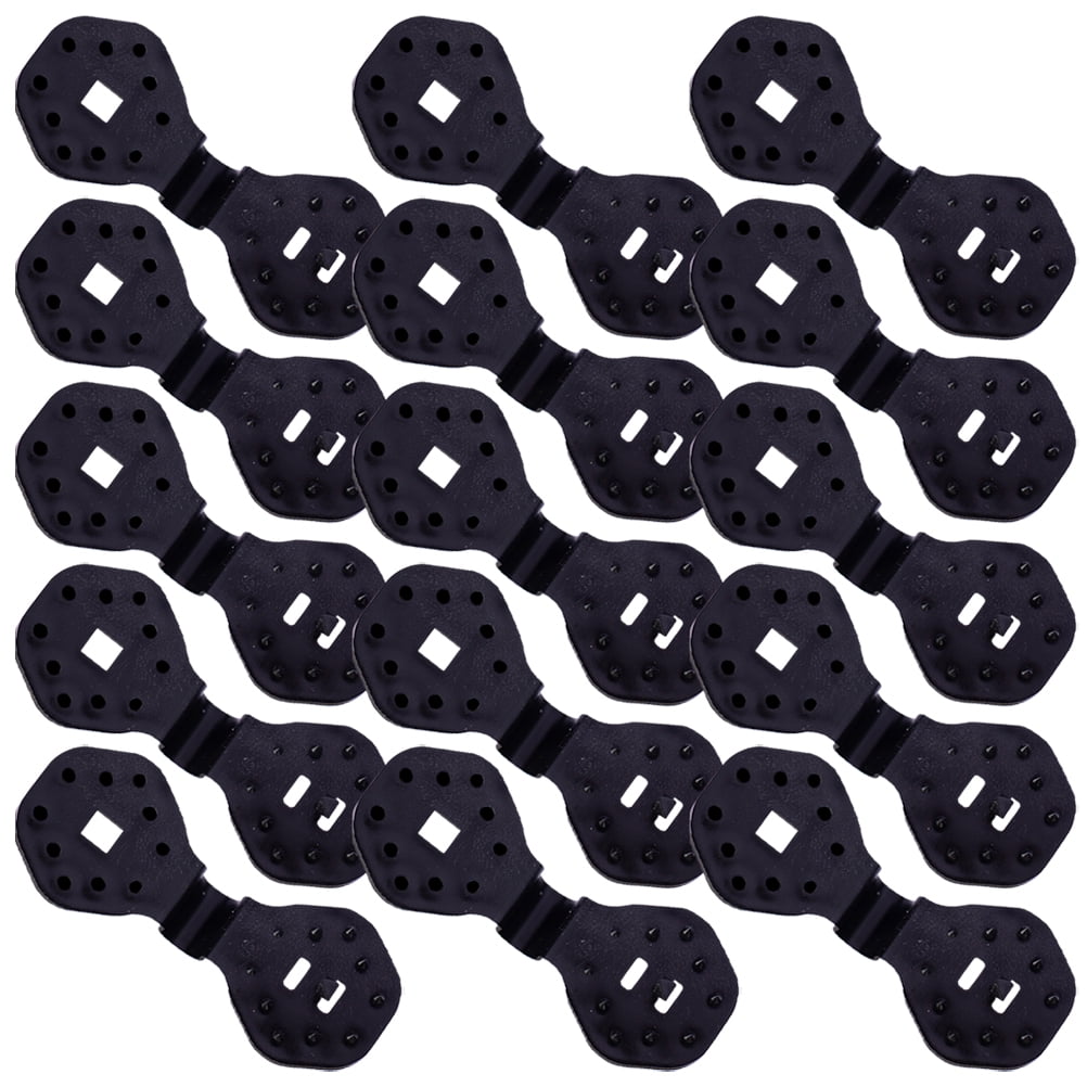 unbranded 100 Pcs Shade Net Buckle Fixing Clip Netting Clips Tarp Black ...
