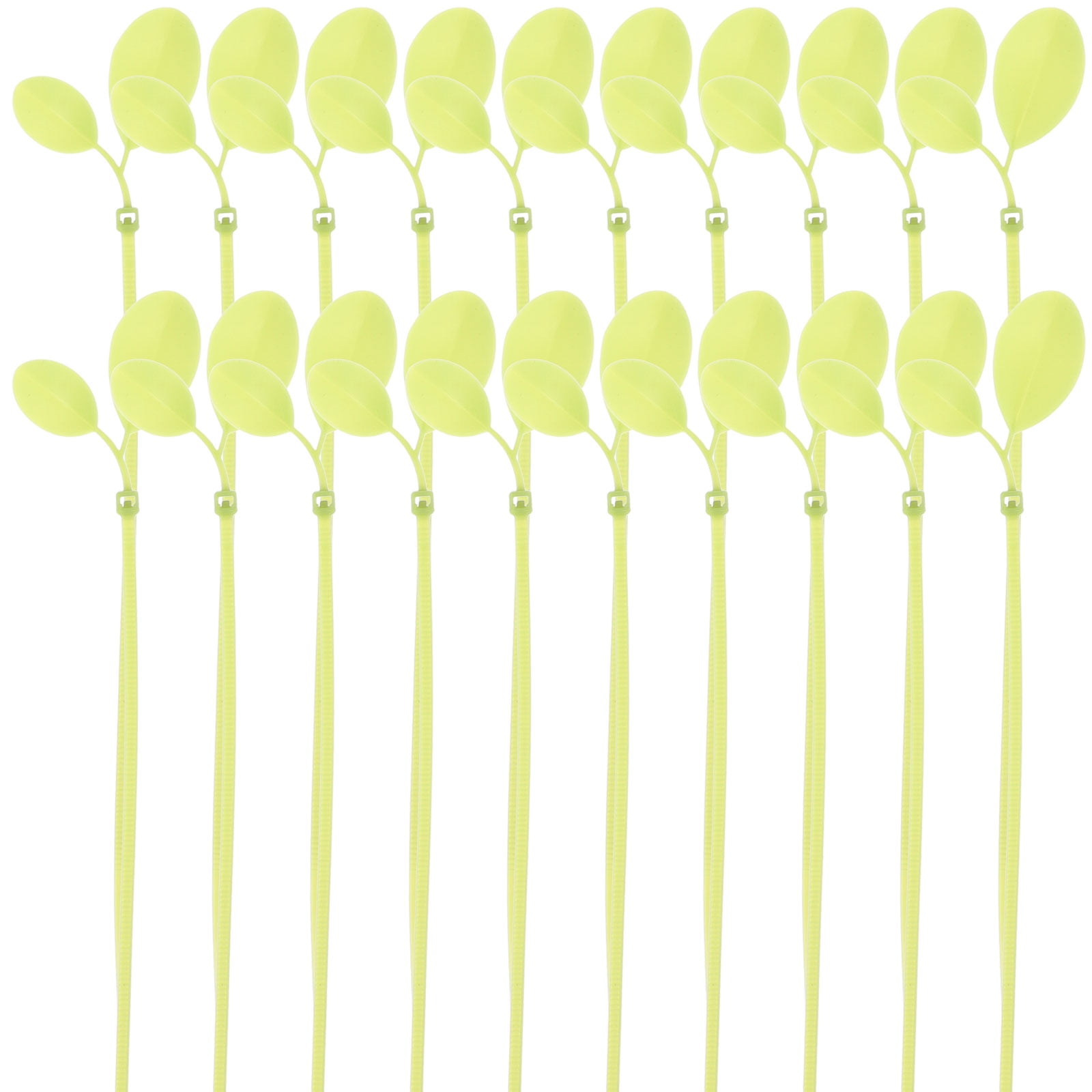 GETAJGHSD 100Pcs Green Nylon Cable Ties Leaf Shaped Zip Cable Wire Ties ...