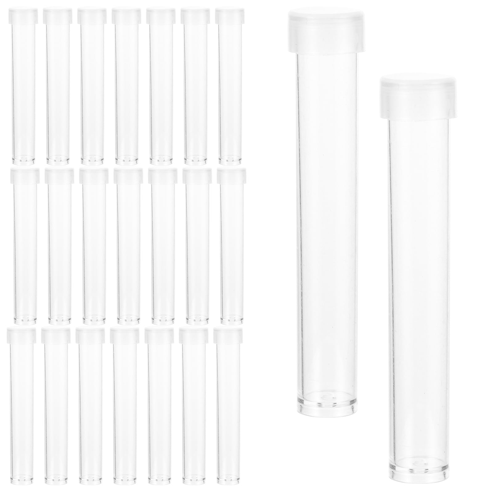 unbranded 100 Pcs Smell Tube Plastic Transparent Scientific Experiments ...