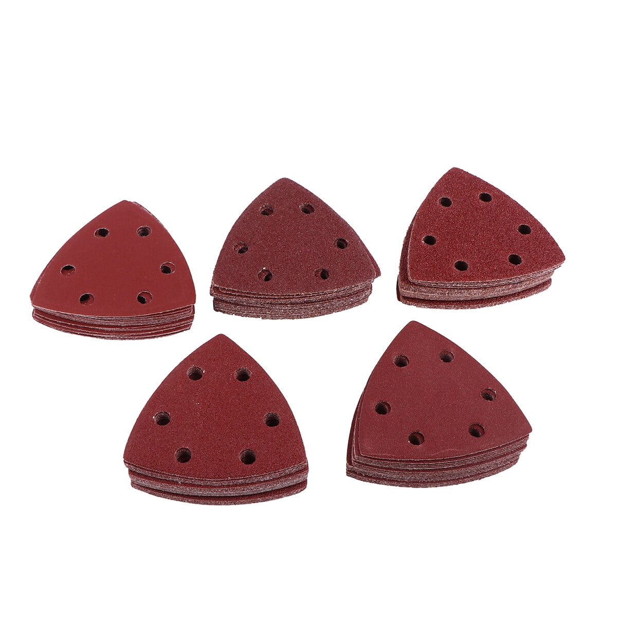 unbranded 100 Pcs Triangle Litter Box Sander Disk Oscillating Sandpaper ...