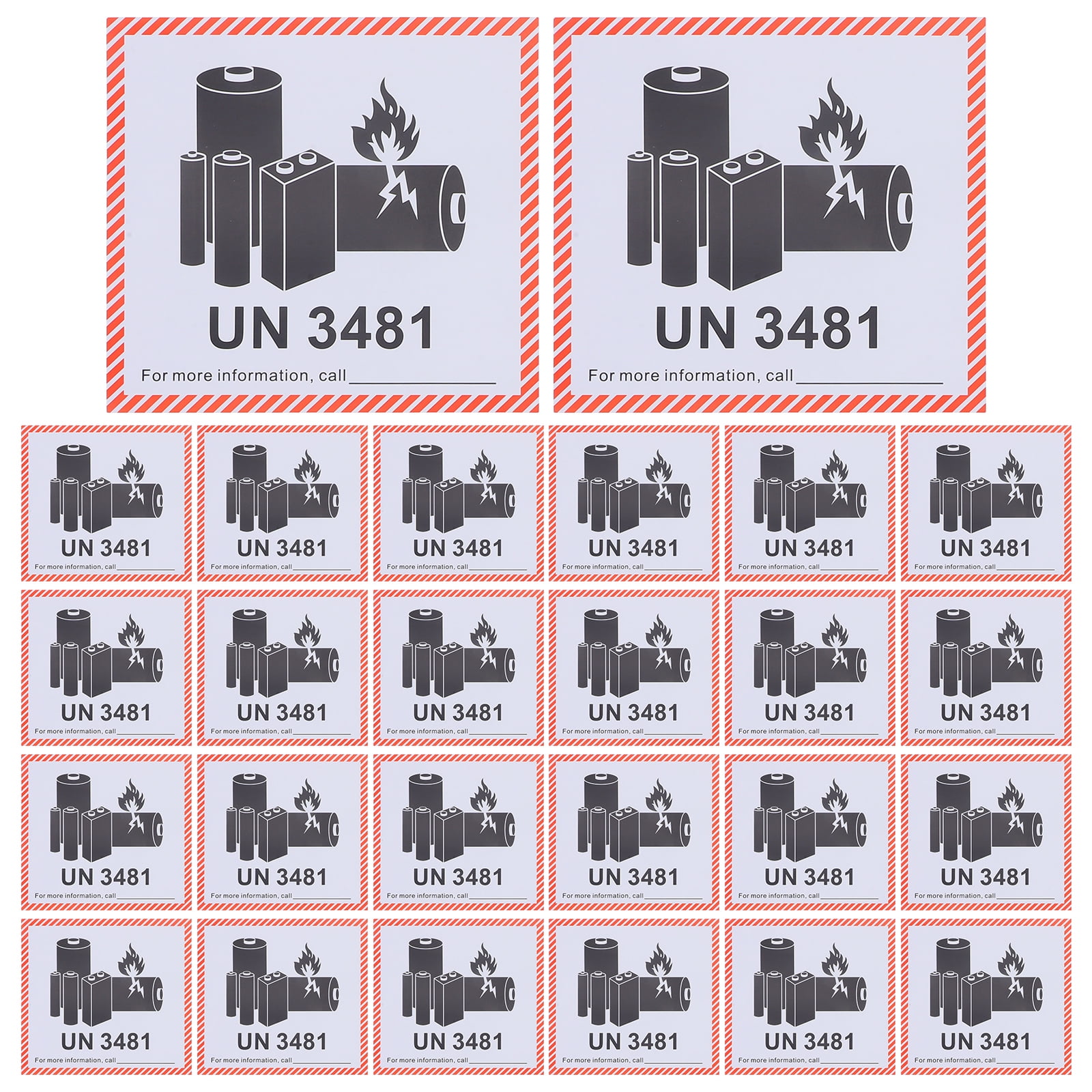 unbranded 100 Sheets Thermal Address Labels Waterproof Name Battery ...
