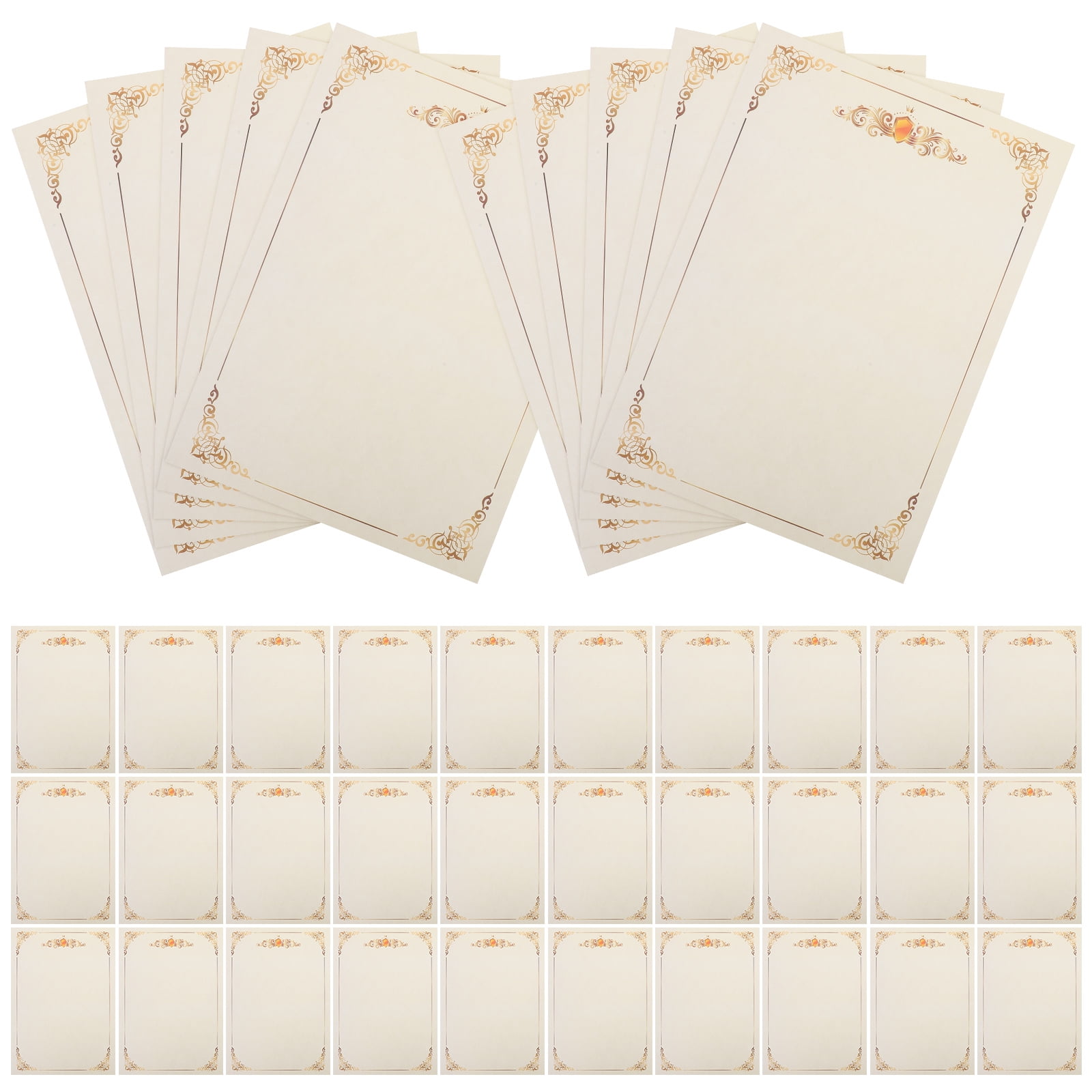 unbranded 100 Sheets Writable Certificate Paper Printable Letter Tissue ...