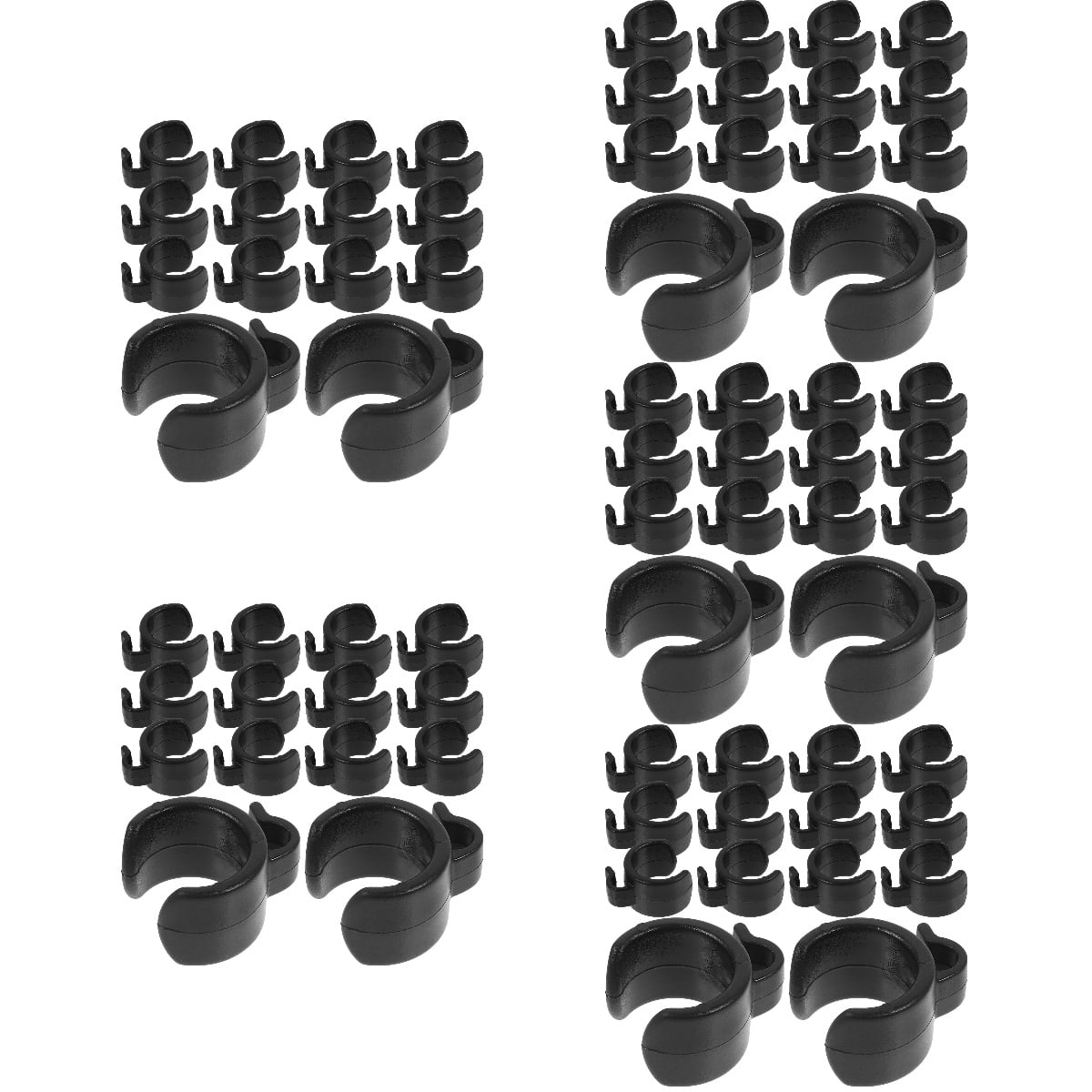 unbranded 100 pcs Cable Holder Mic Cable Storage Clip 20mm Phone Stand ...