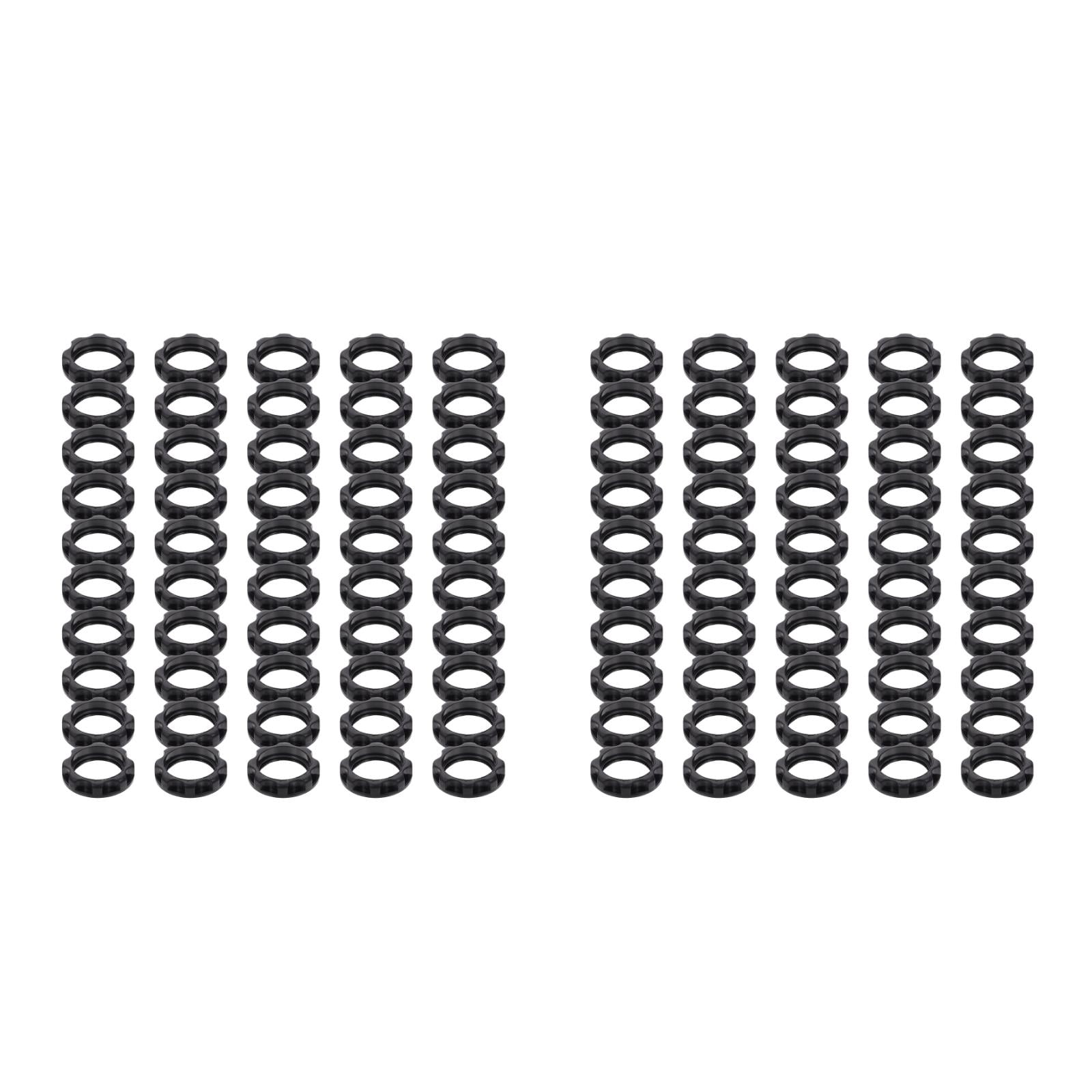 unbranded 100 pcs Lamp Shade Collar Rings Socket Ring for E12 Retaining ...