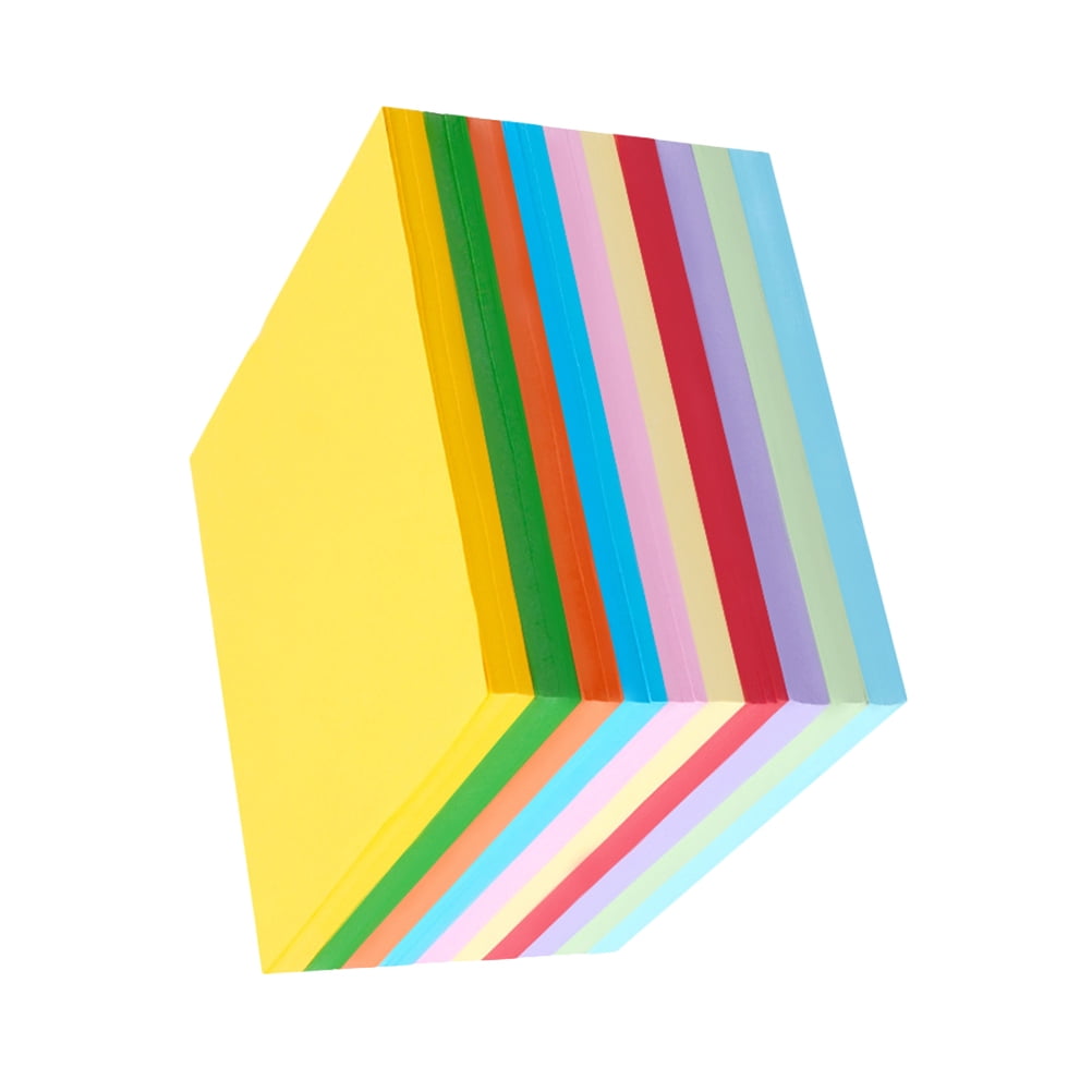 TEHAUX 1000pcs Colored Construction Paper Assorted Color for Art ...