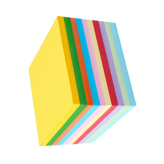 TEHAUX 1000pcs Colored Construction Paper Assorted Color for Art ...