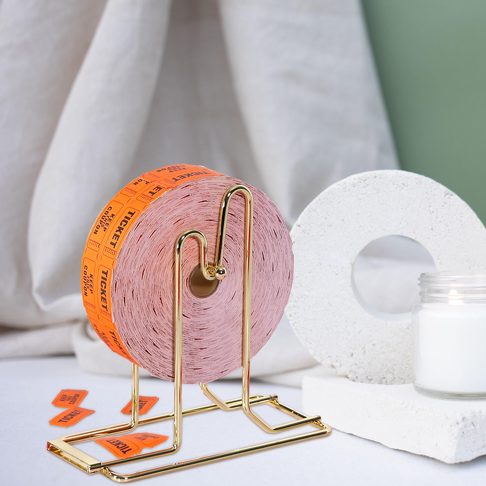 HEANUJJ Raffle Tickets Bulk Ticket Labels Paper Orange 1000Pcs 4.72x4 ...