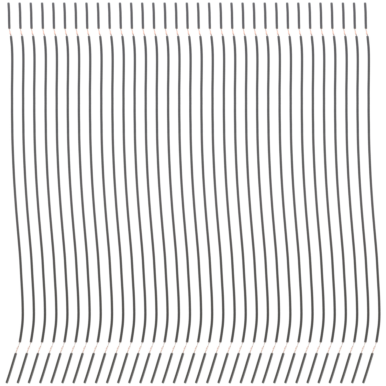 TEHAUX Electrical Cable 100pcs Black Copper Electricity Connection Wire ...
