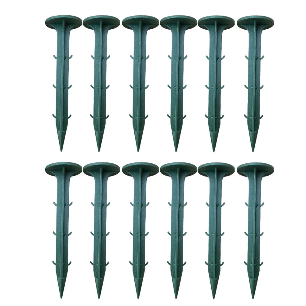unbranded 100Pcs Plastic Ground Stakes Outdoor Plastic Stakes Garden ...