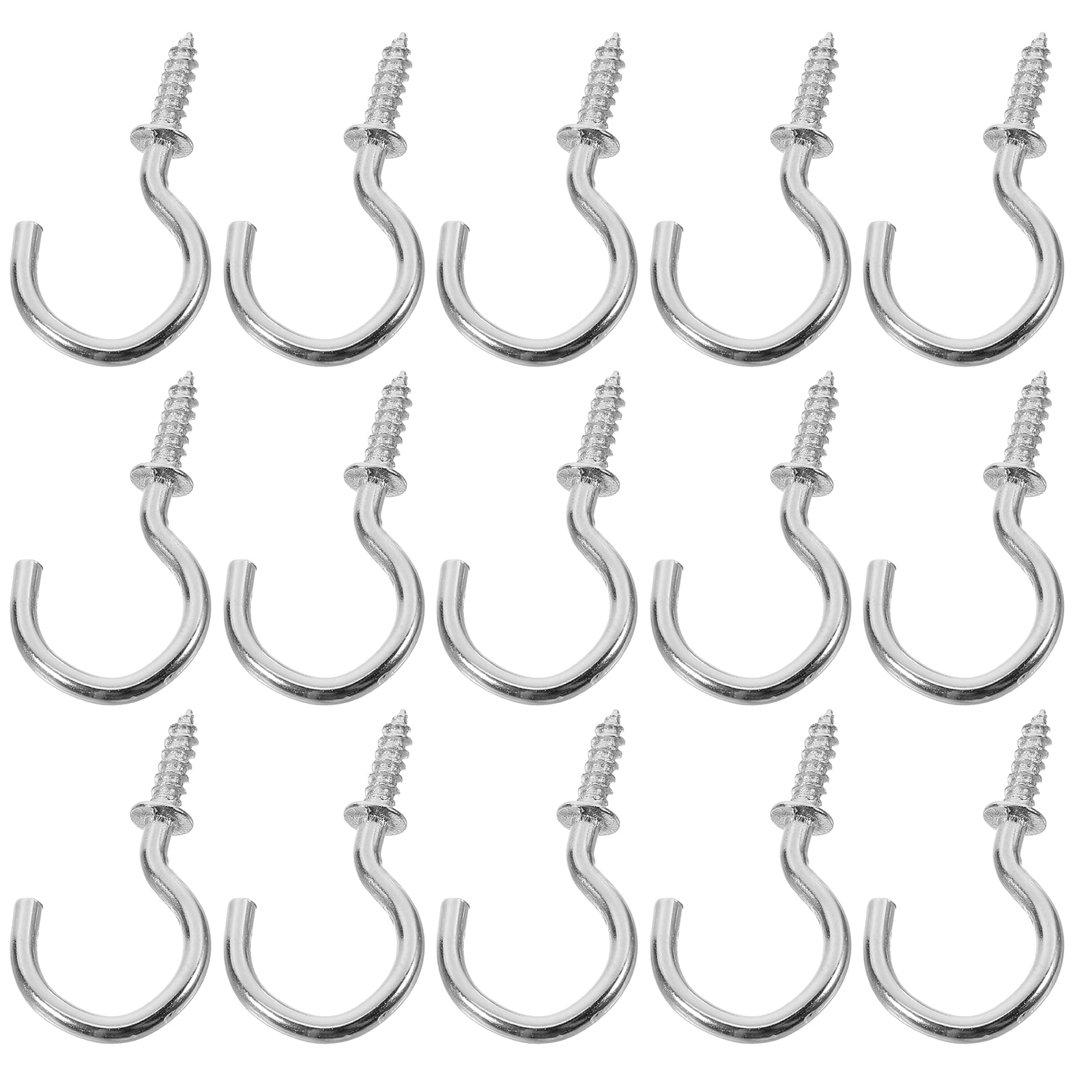 unbranded 100Pcs Screw-In Ceiling Hooks Metal Flower Pot Hooks Hanging ...