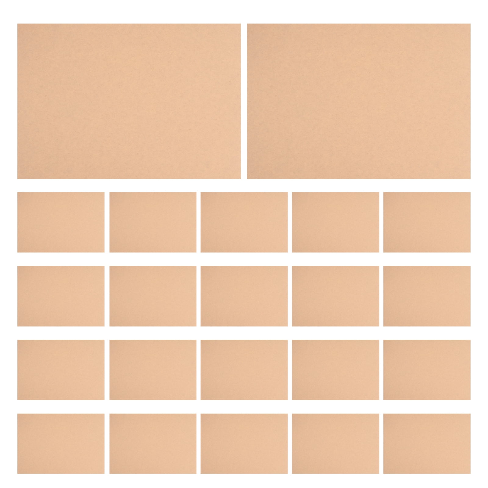 unbranded 100Sheet Brown Kraft Paper Sheets A4 Size Printable Labels ...