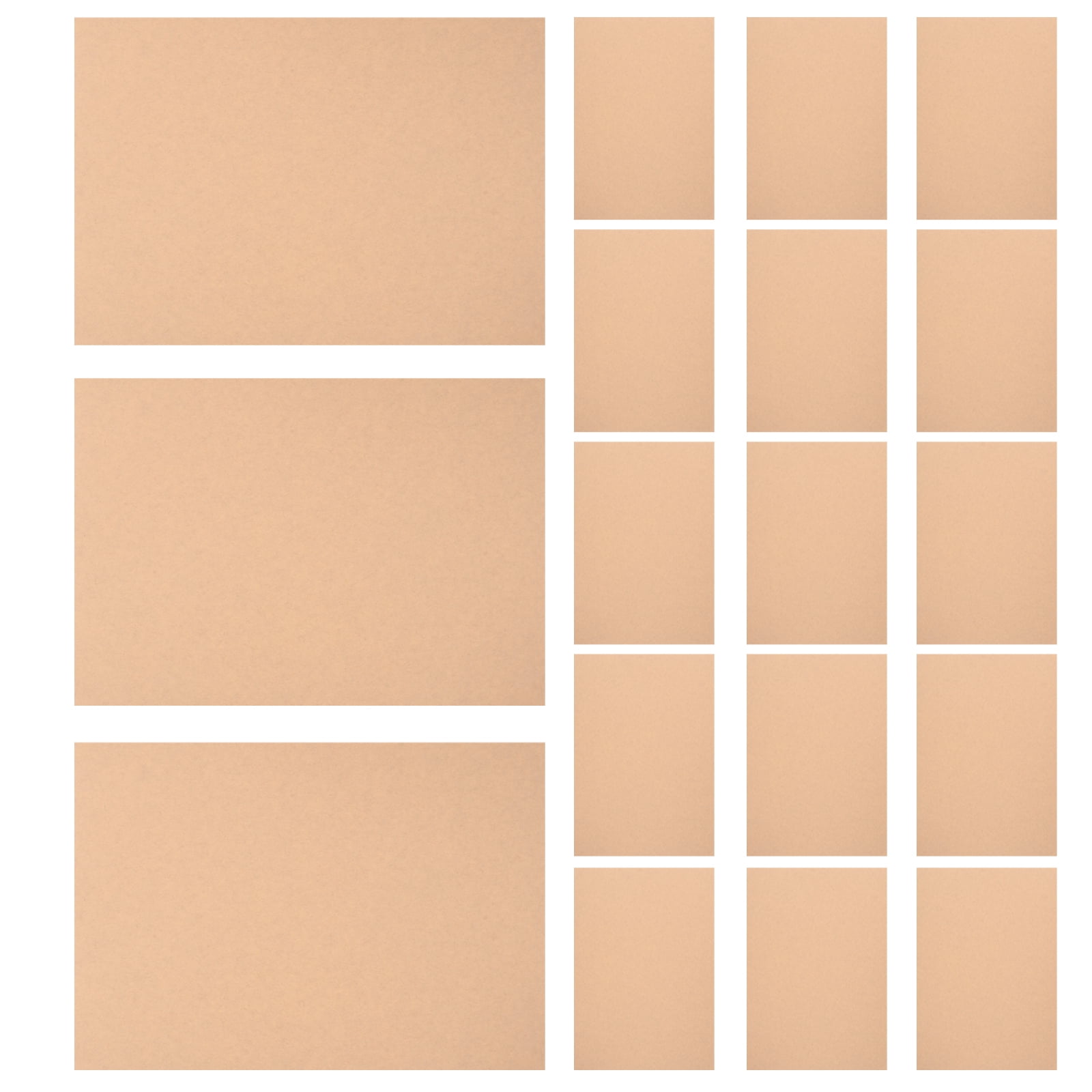 unbranded 100Sheet Kraft Paper Label Sheets A4 Size Printable Sticker ...