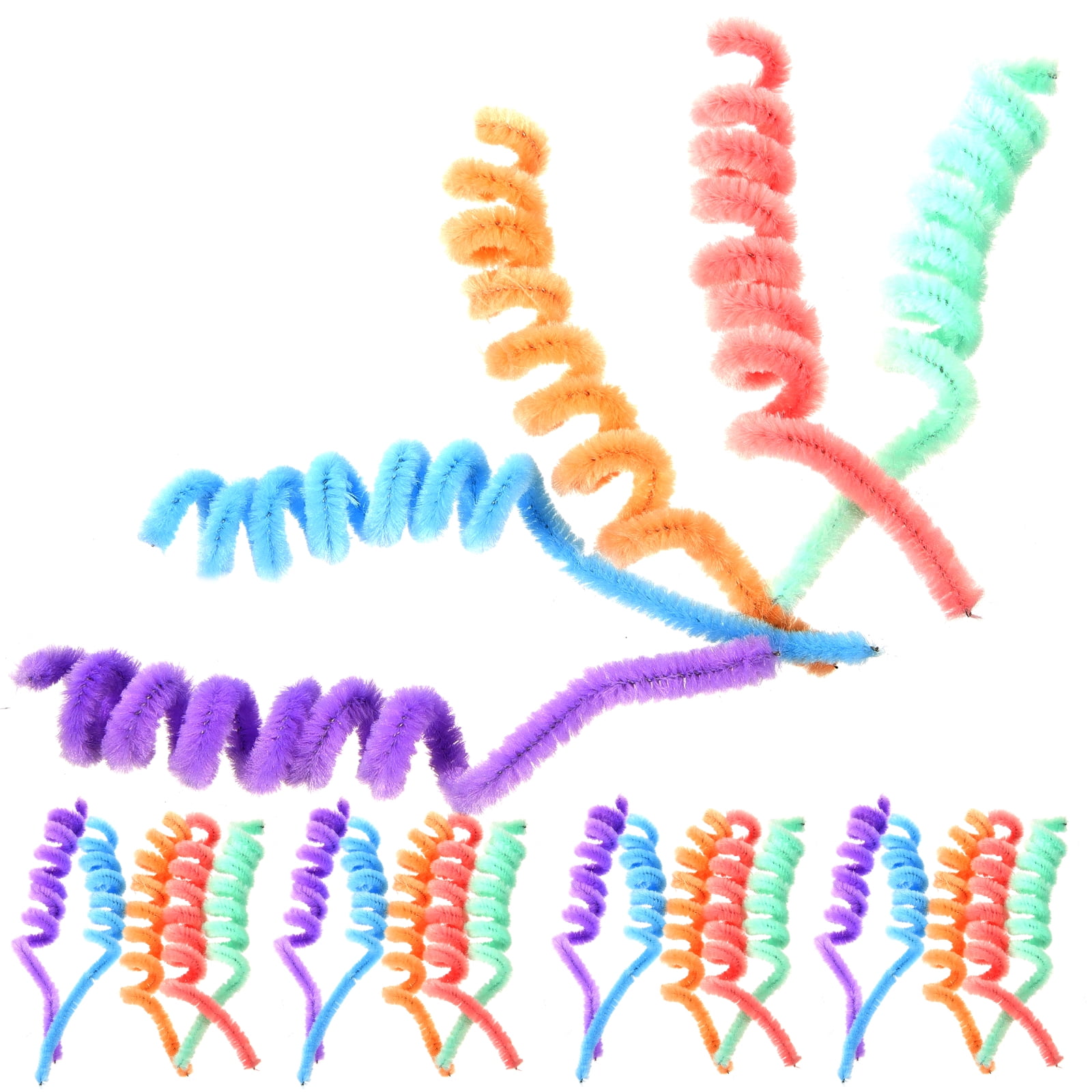 unbranded 100pcs Diy Craft Twisting Bar Playthings Chenille Stems Educational Diy Twisted ...