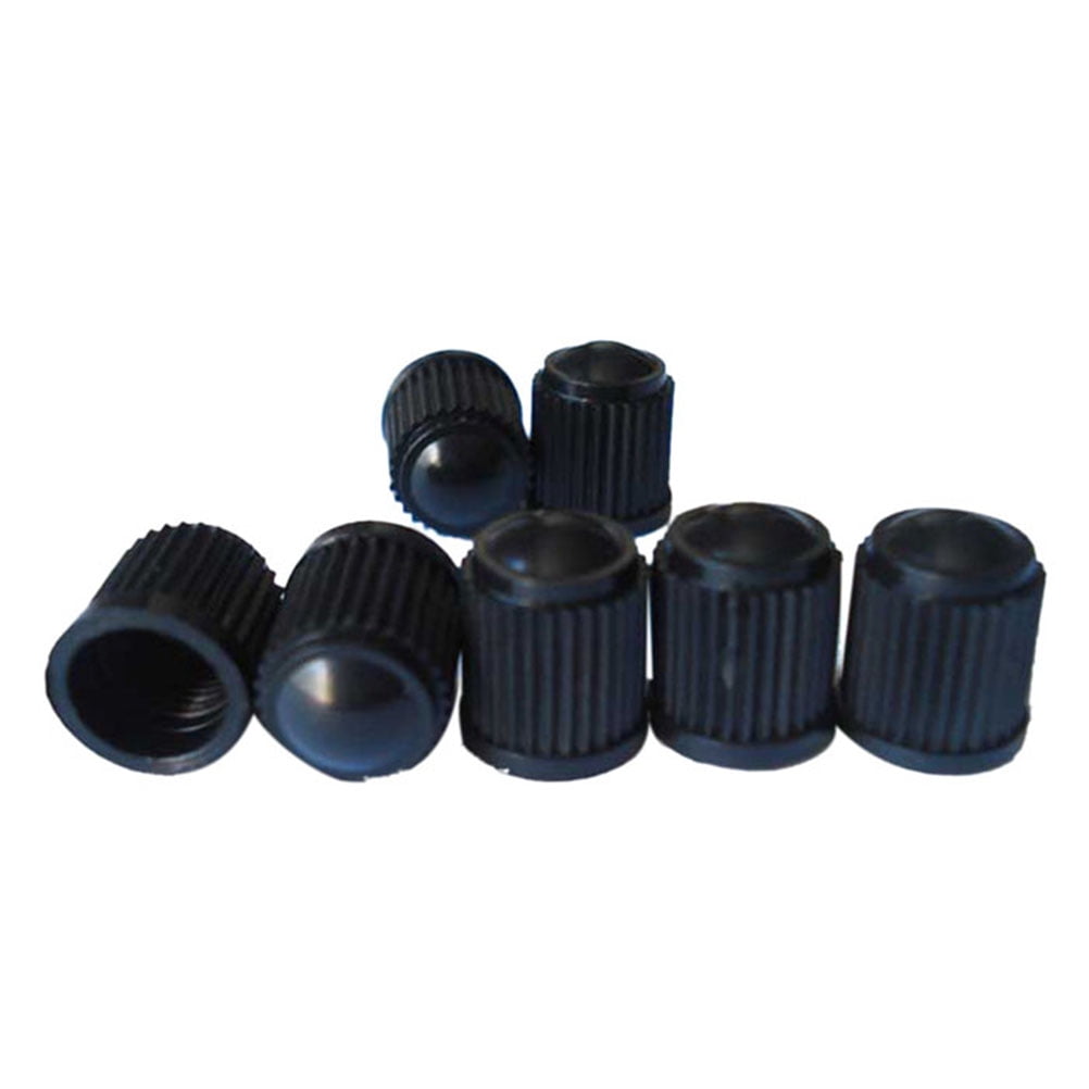 unbranded 100pcs Tire Plastic Caps Covers (Black) - Walmart.com