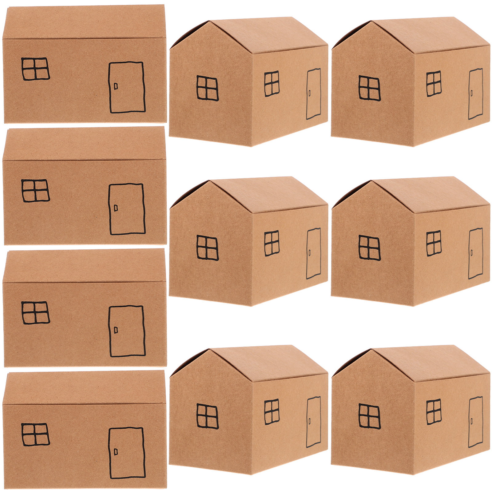 unbranded 10PCS Empty Bakery Boxes Bridal Shower Candy Boxes Paper ...