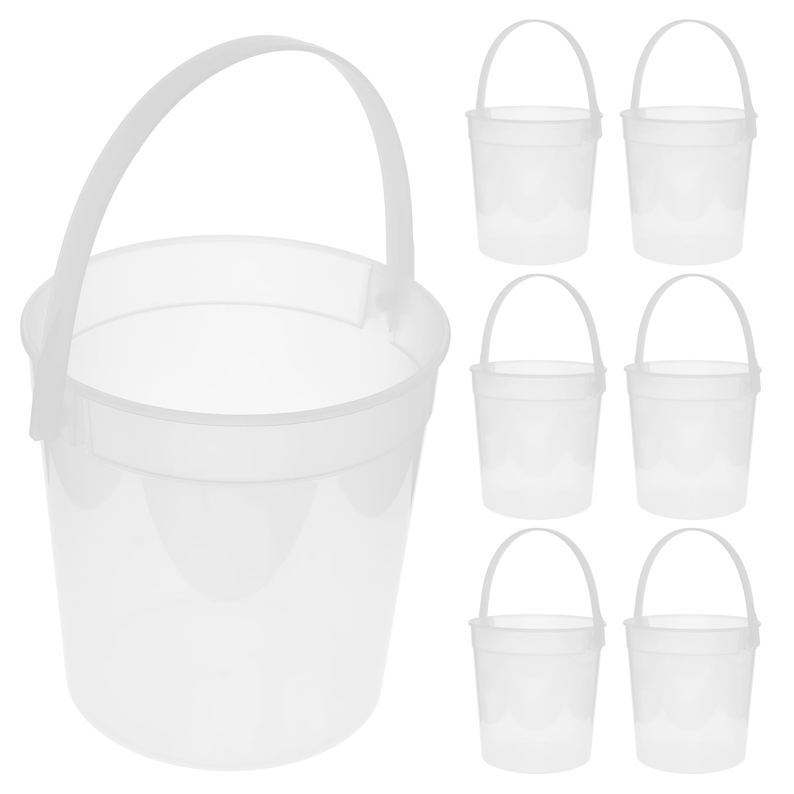 unbranded 10Pcs Ice Cream Container Clear Popcorn Bucket Drink Bucket ...