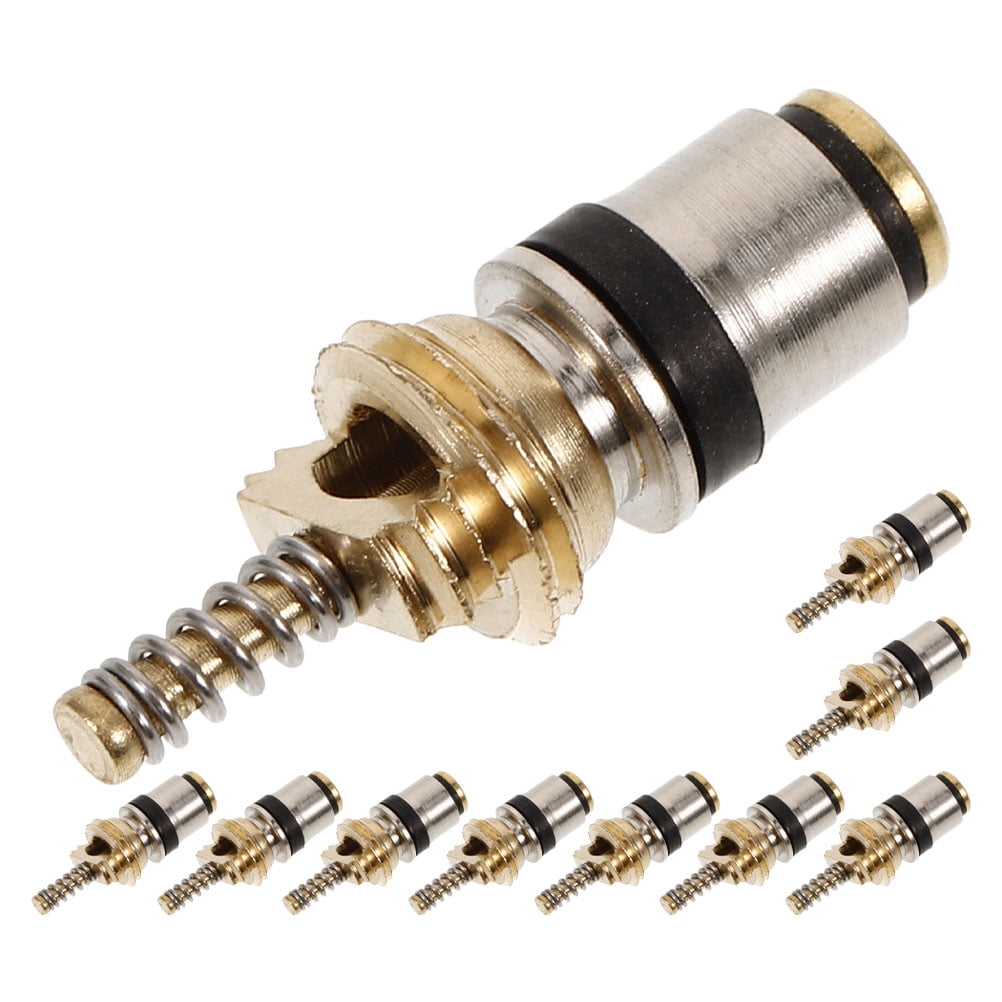 unbranded 10pcs Automotive Ac Valve Core Replacement Copper Valve Cores ...