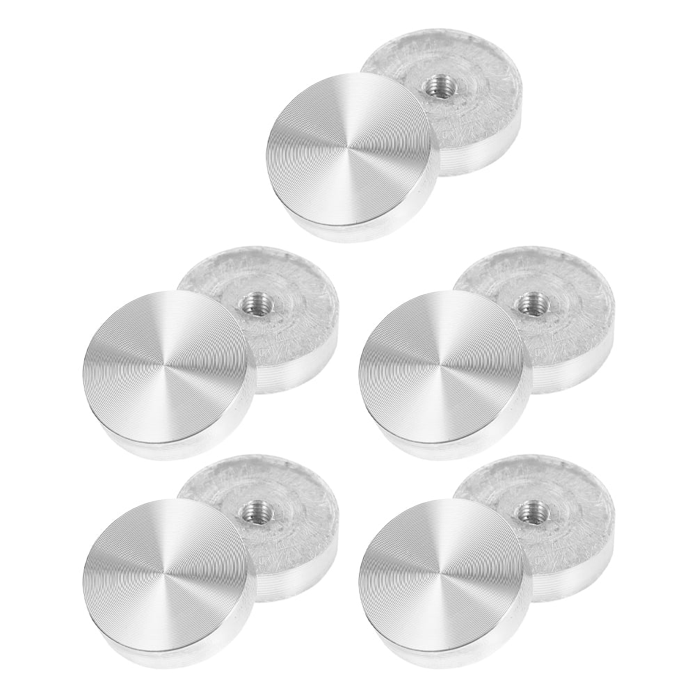 unbranded 10pcs Circular Aluminum Disc for Glass Table Mounting Thread ...