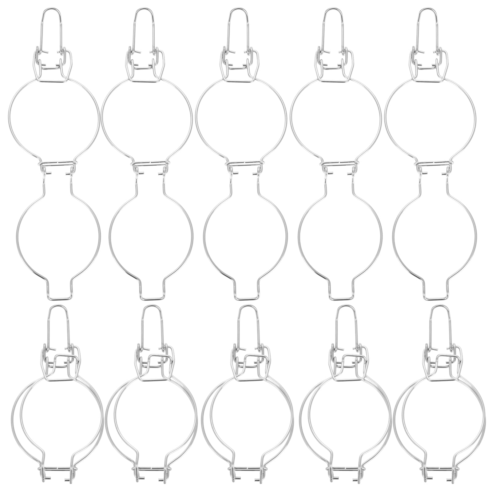 unbranded 10pcs Glass Canning Jar Accessories Wire Clamp Wide Mouth ...