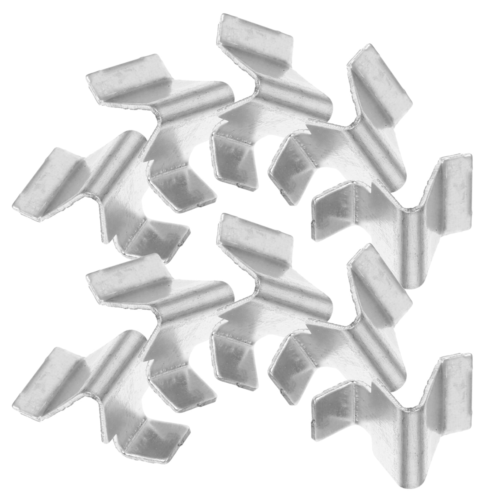unbranded 10pcs Metal Cabinet Shelf Clips 8mm Iron Partition Boards ...