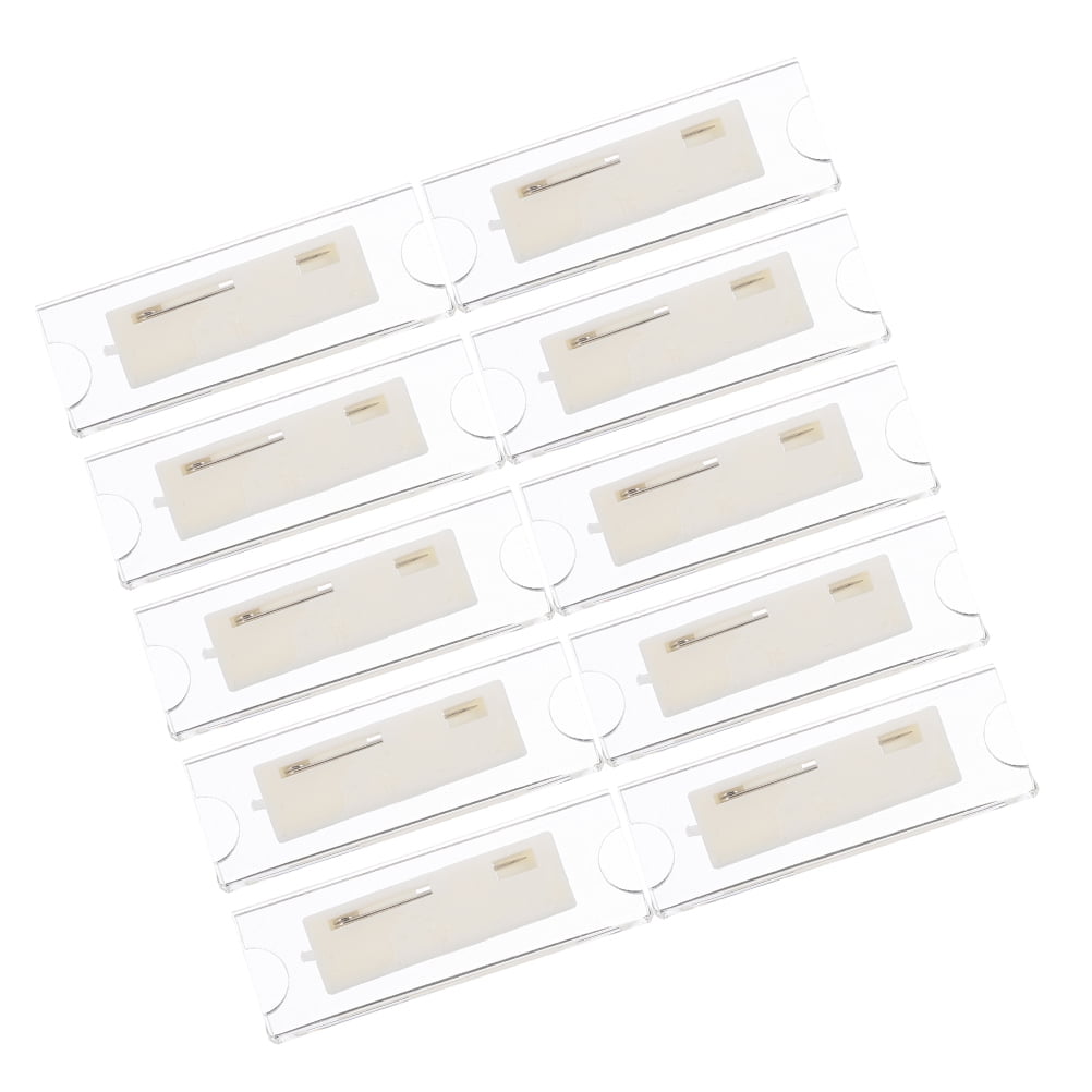 unbranded 10 Pcs Insert Card Badge Labels Cards Staff Work Transparent ...