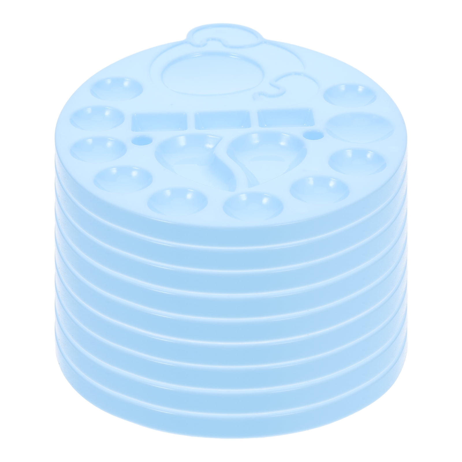 Lovely Blue Plastic Painting Palette with Efficient Shape for Mixing ...