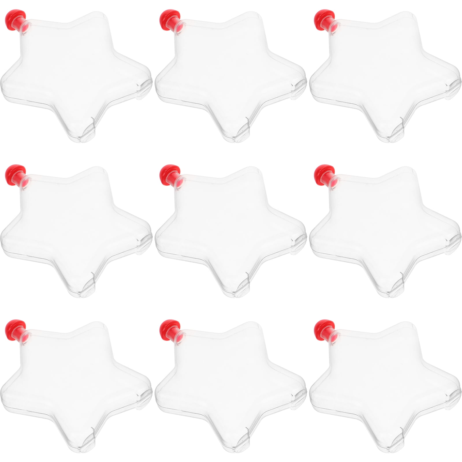 10pcs Plastic Sand Art Bottles with Lids Clear Containers for Wedding ...