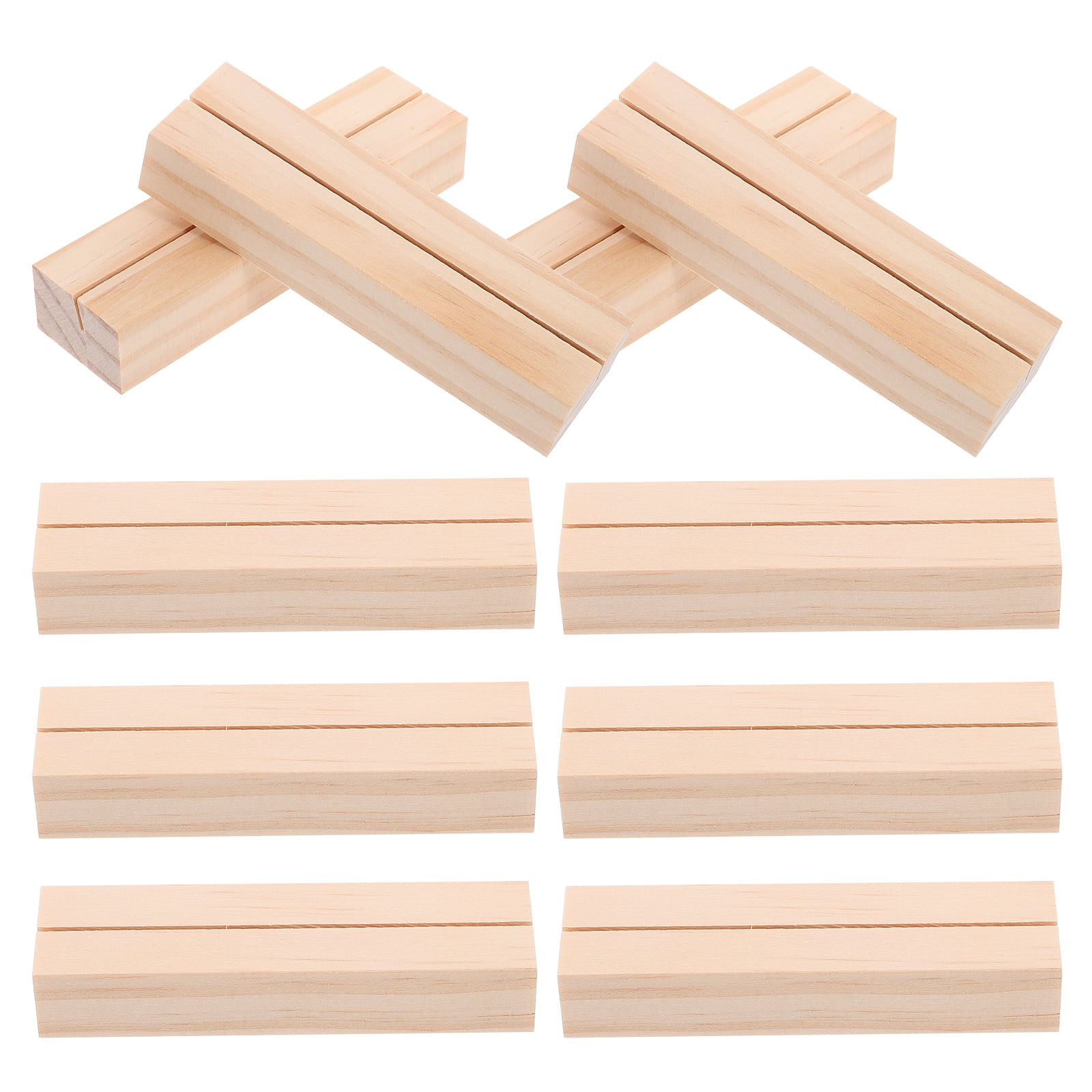 unbranded 10pcs Recipe Card Holders Wooden Card Holders Place Card ...