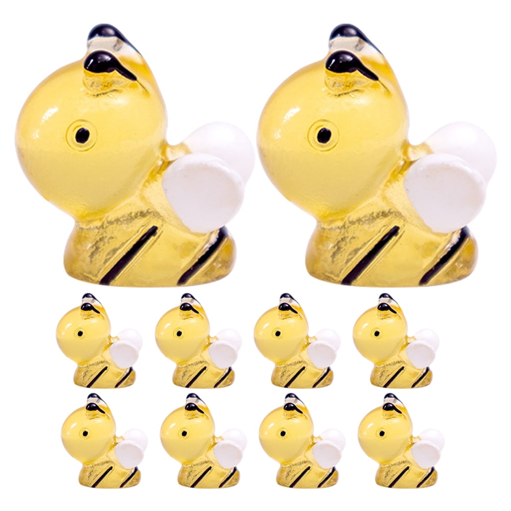 unbranded 10pcs Resin Bee Decors Mini Resin Bee Miniatures Bee Figurine ...