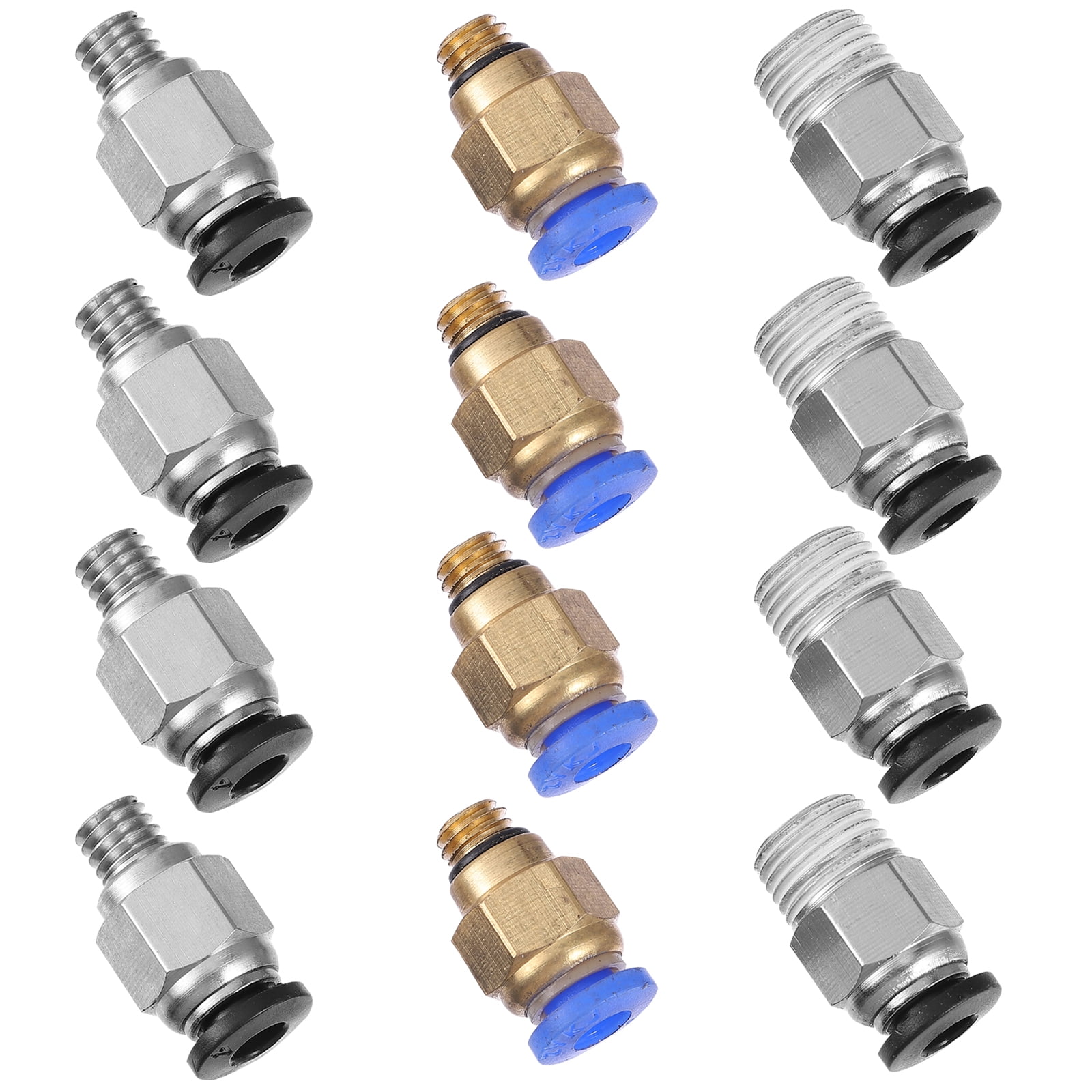 unbranded 12 Pcs Adapter Mechanical Connector Male Threaded Connection ...