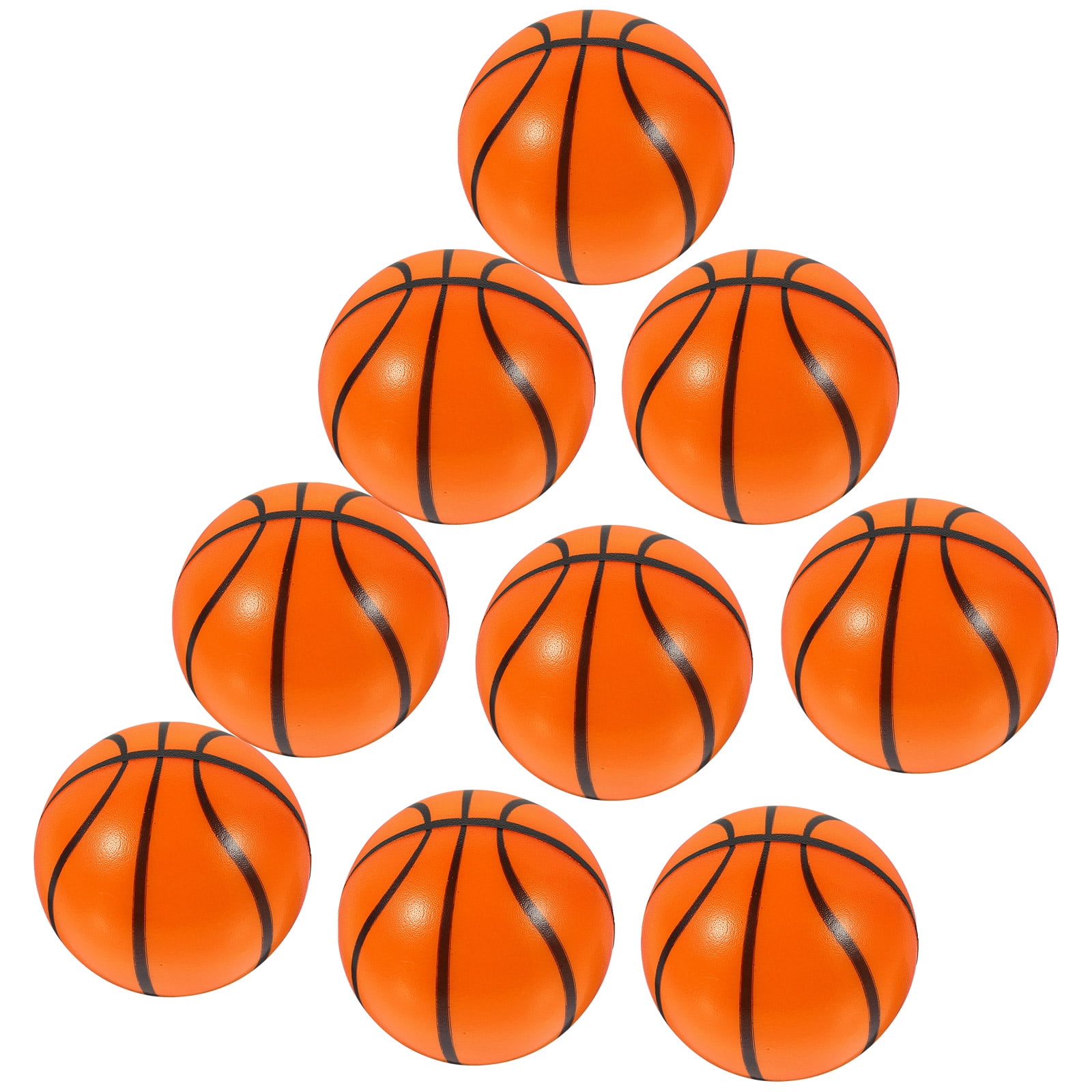 MLINS 12Pcs Basketball Cupcake Toppers Orange Pu Mini Cake Decoration ...