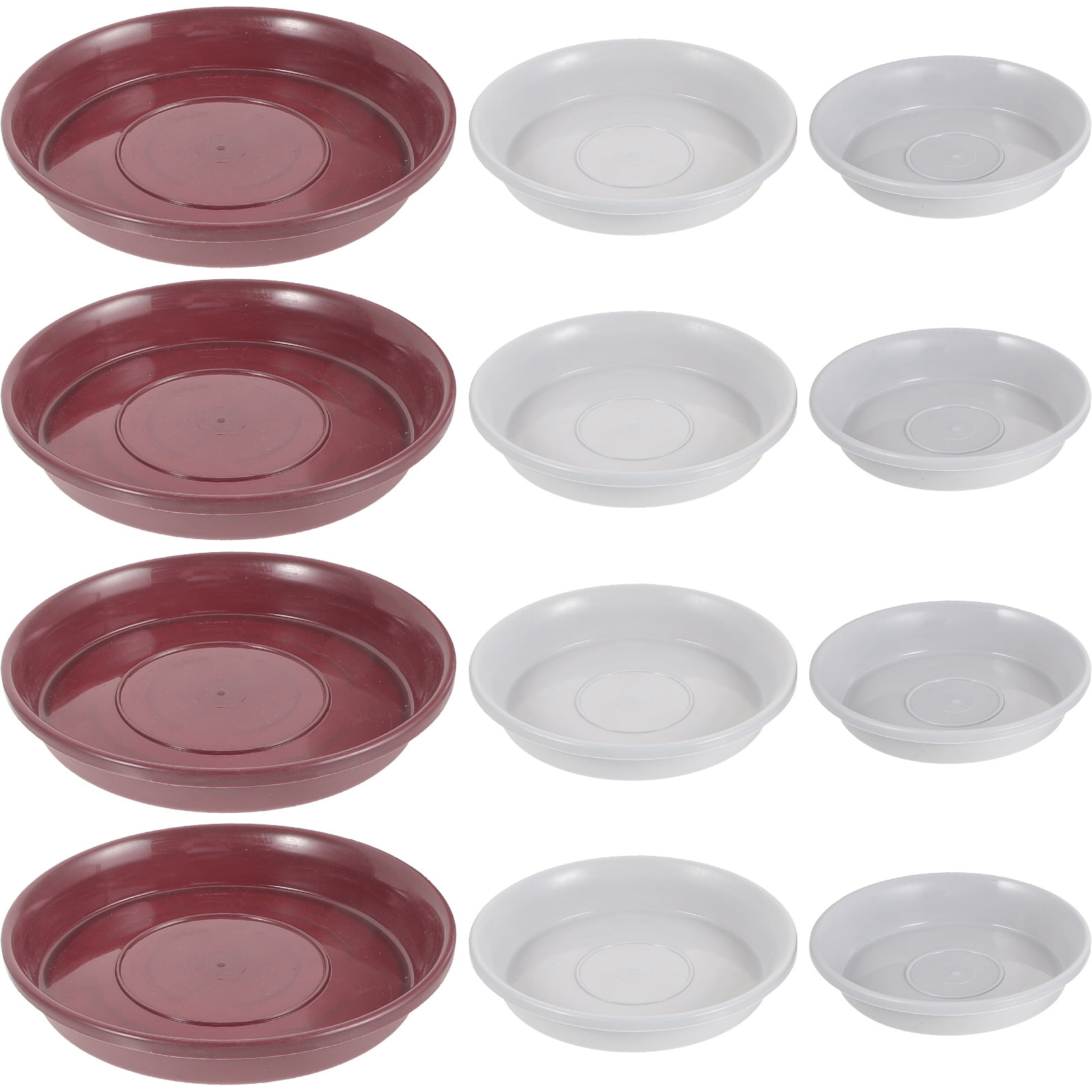 unbranded 12 Pcs Drainage Flower Pot Base Bottom Water Tray Plant ...